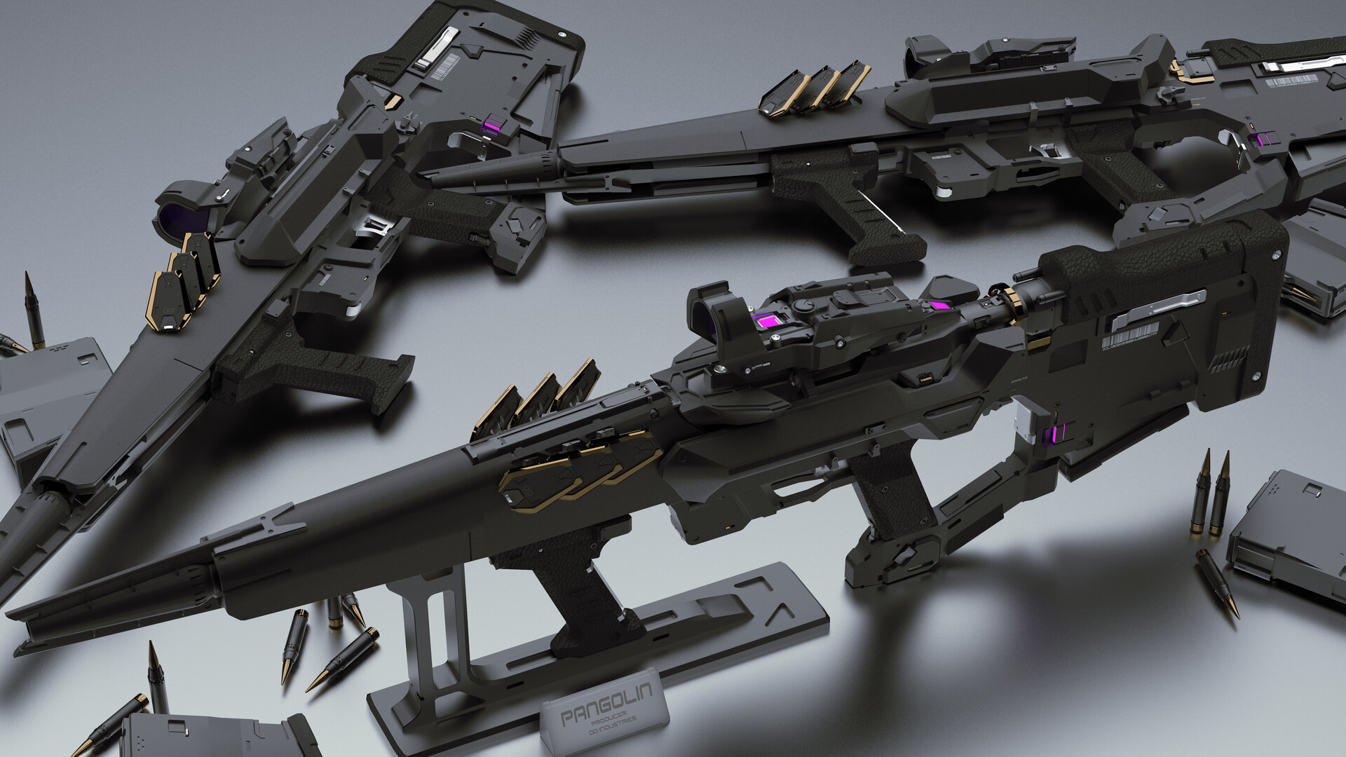ArtStation - DD-1201 rifle design