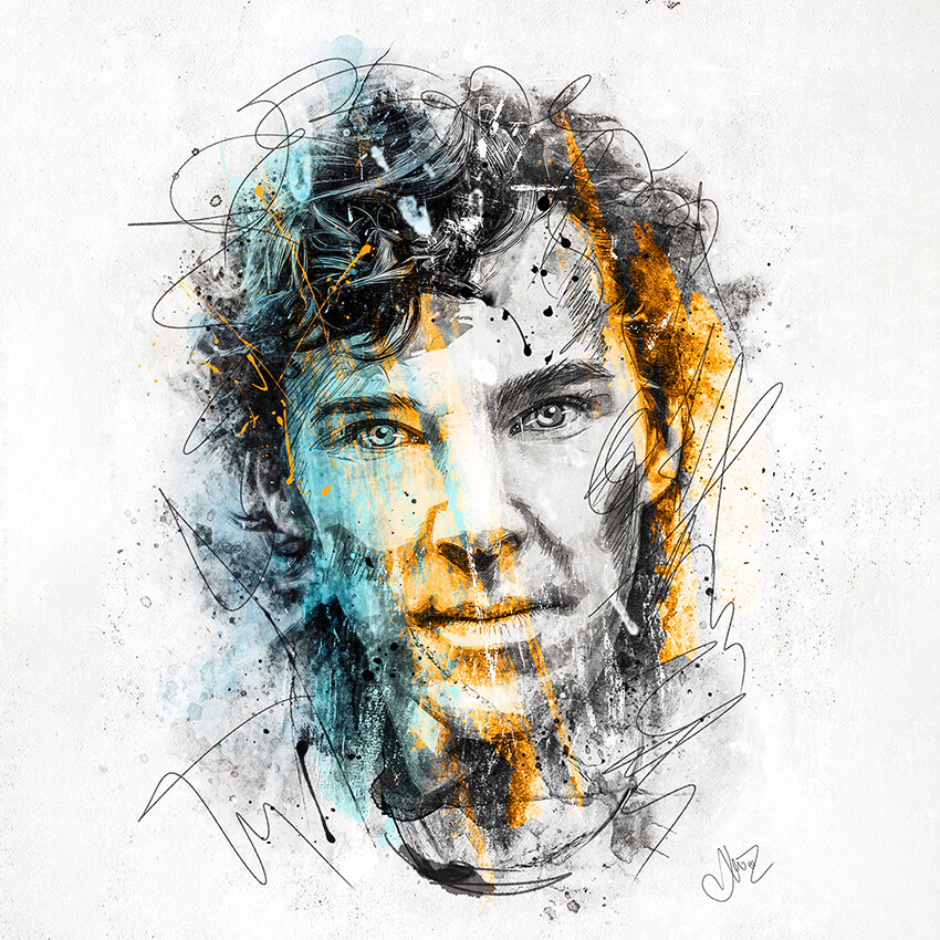 ArtStation - Benedict Cumberbatch (ARTmosfera style)