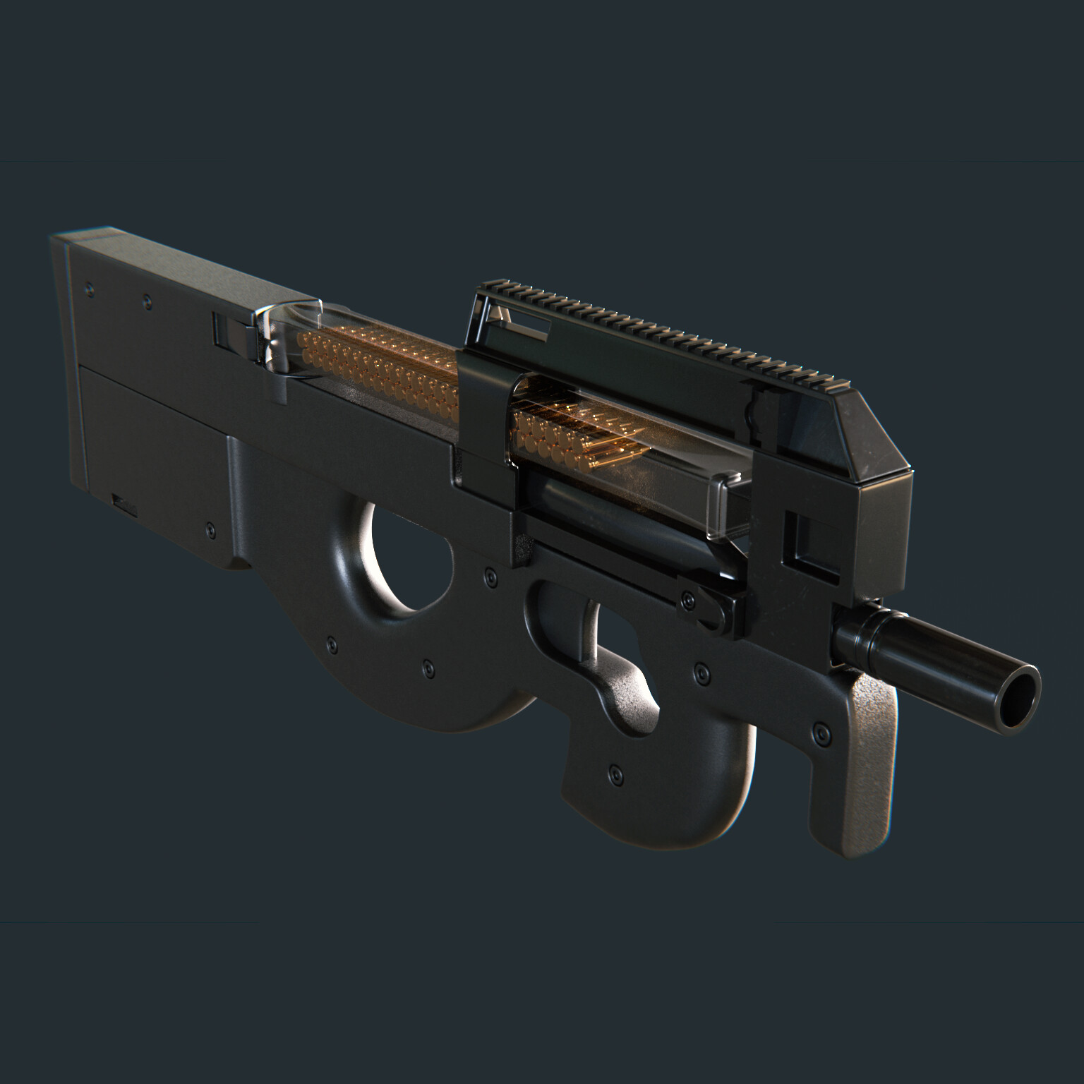 ArtStation - P90 Weapon