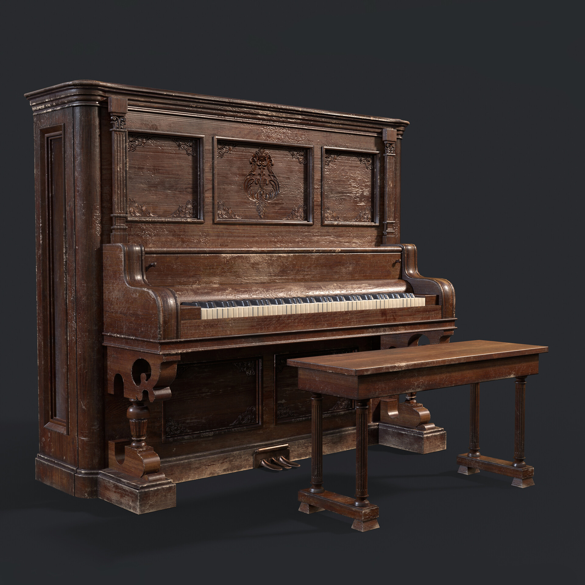 ArtStation - Old Piano