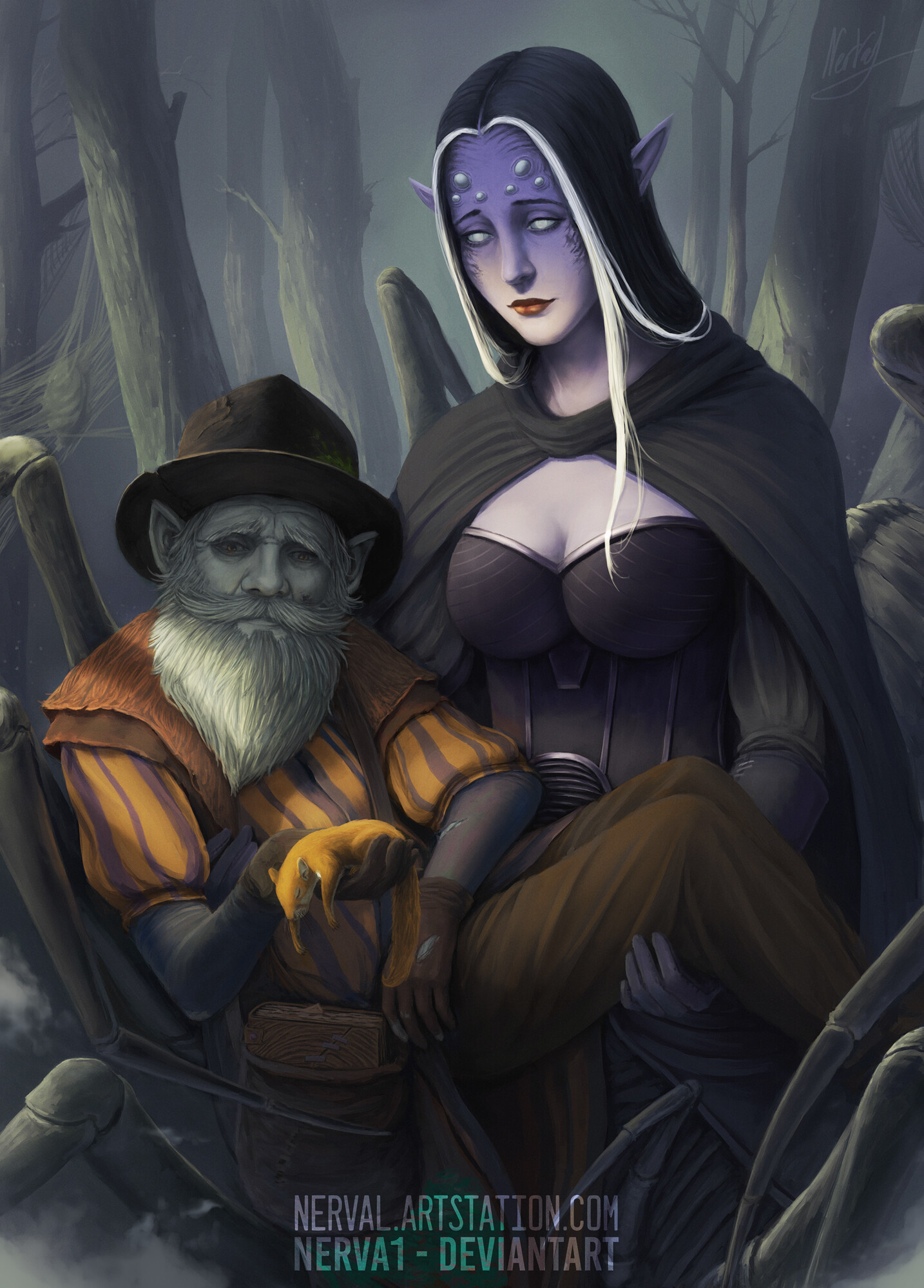 ArtStation - Drider and Undead Gnome