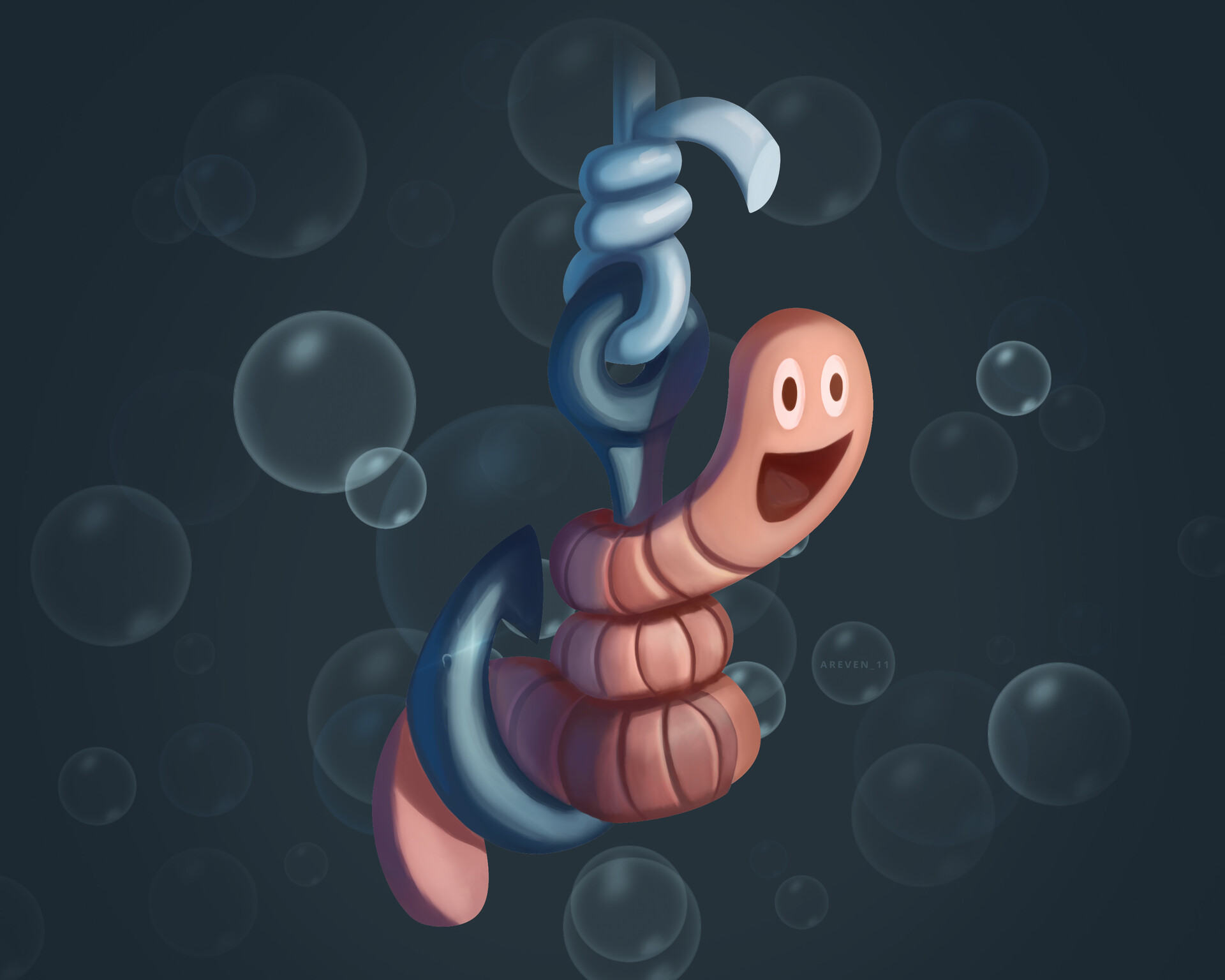 ArtStation - Happy worm