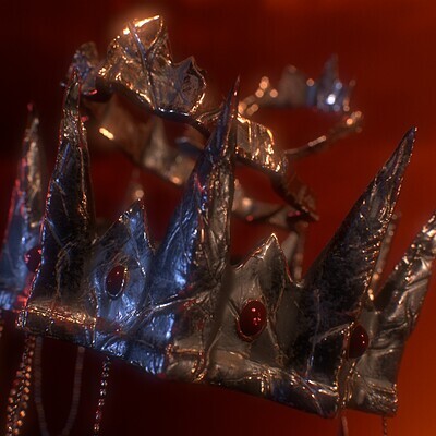 ArtStation - skeleton with a crown