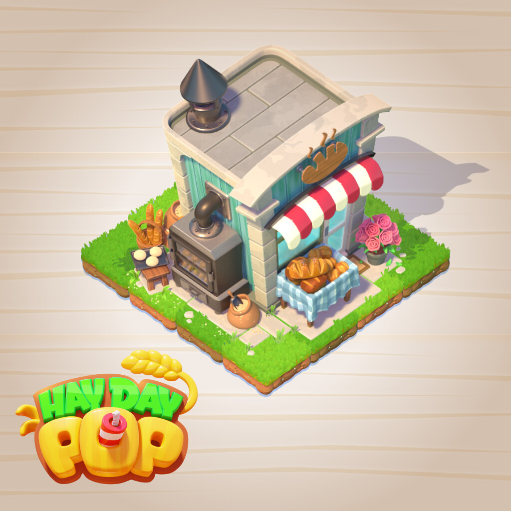 ArtStation - Hay Day Pop: Bakery Deco Set 8