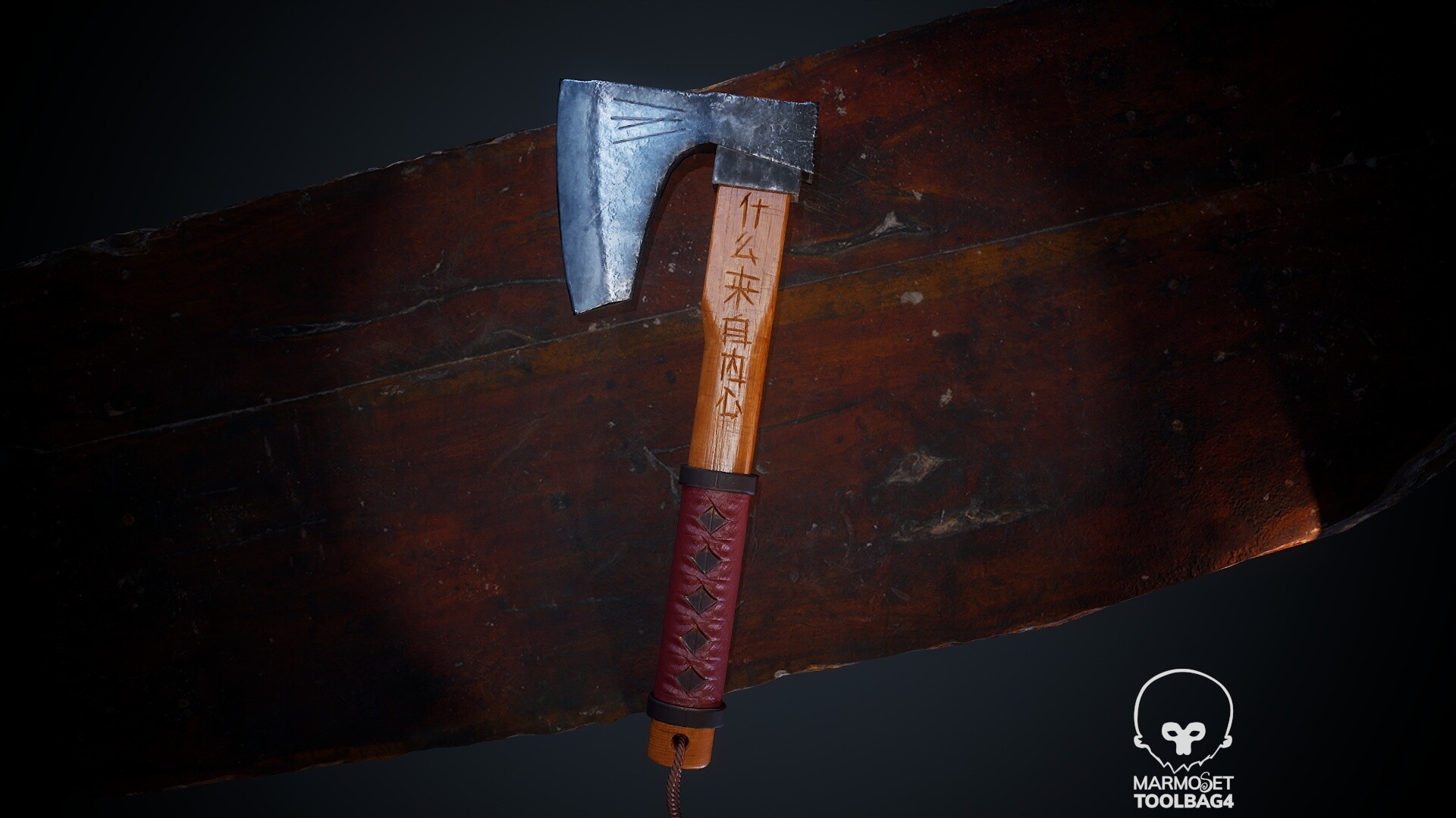 ArtStation - Japanese Axe - Game Ready Prop