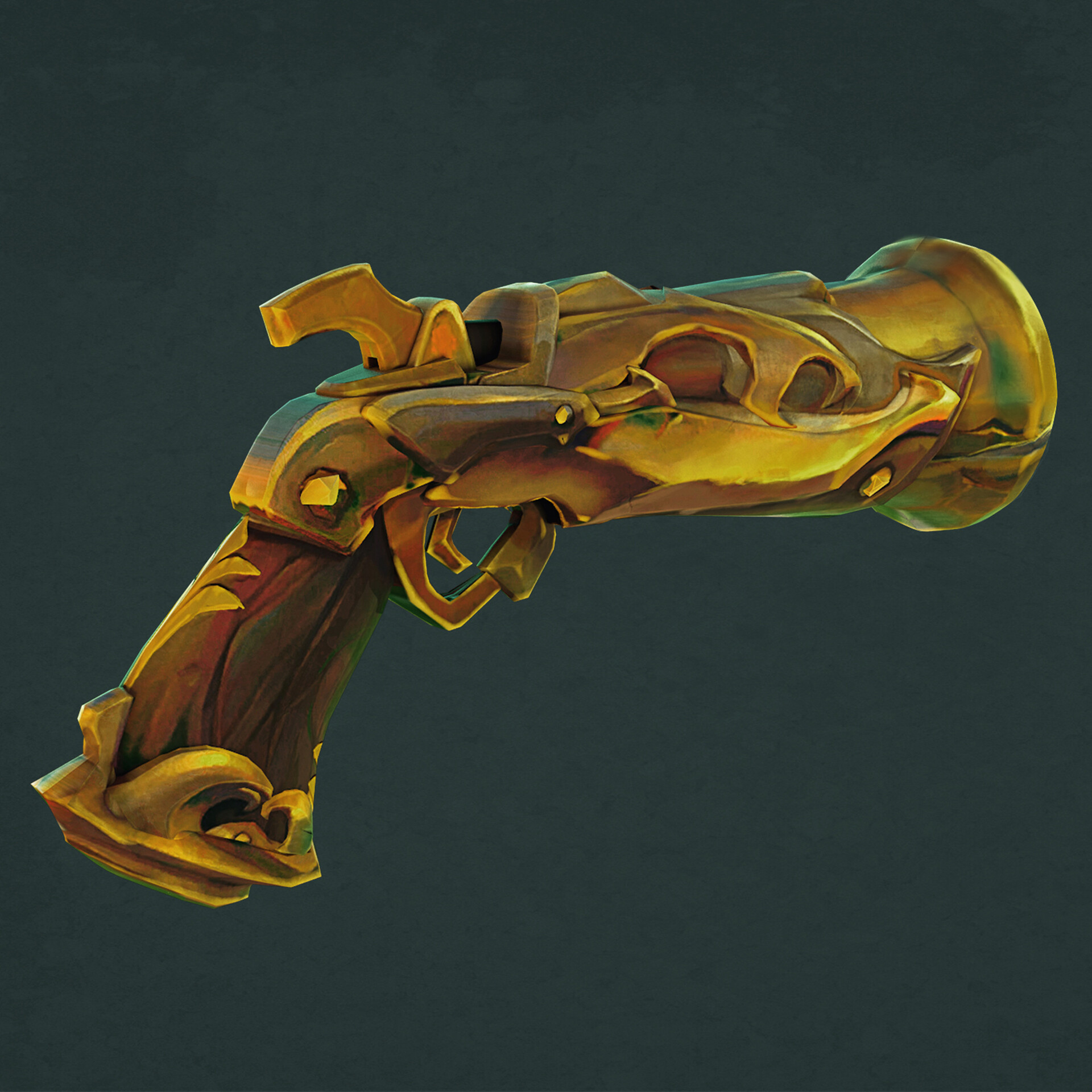 ArtStation - Stylized Pistol