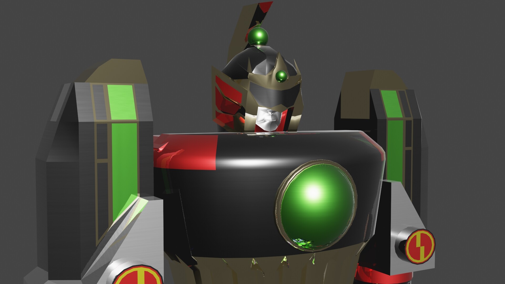 ArtStation - Mighty Morphin Power Rangers - ThunderZords - LOW POLY ...