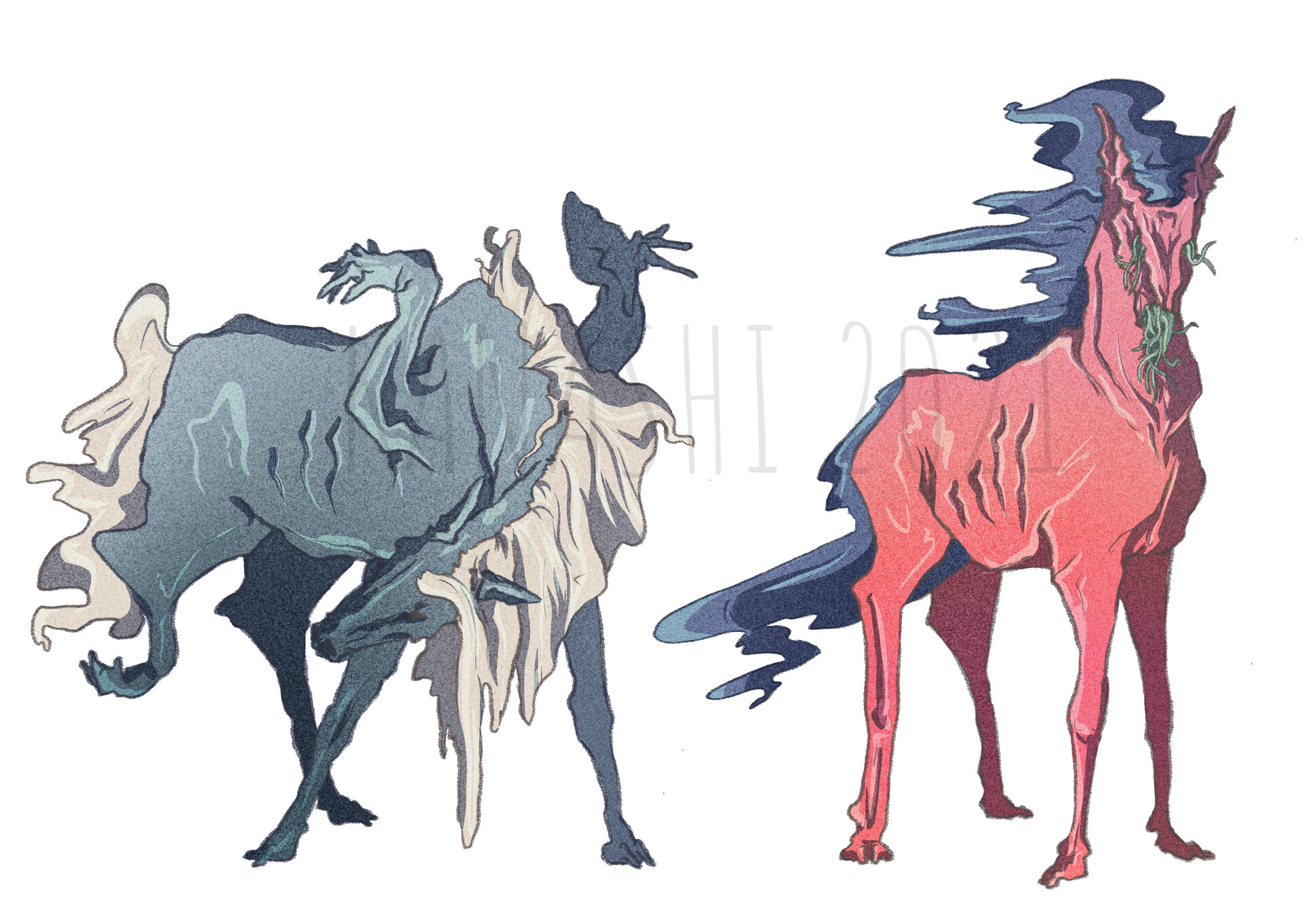 ArtStation - Horse based creatures