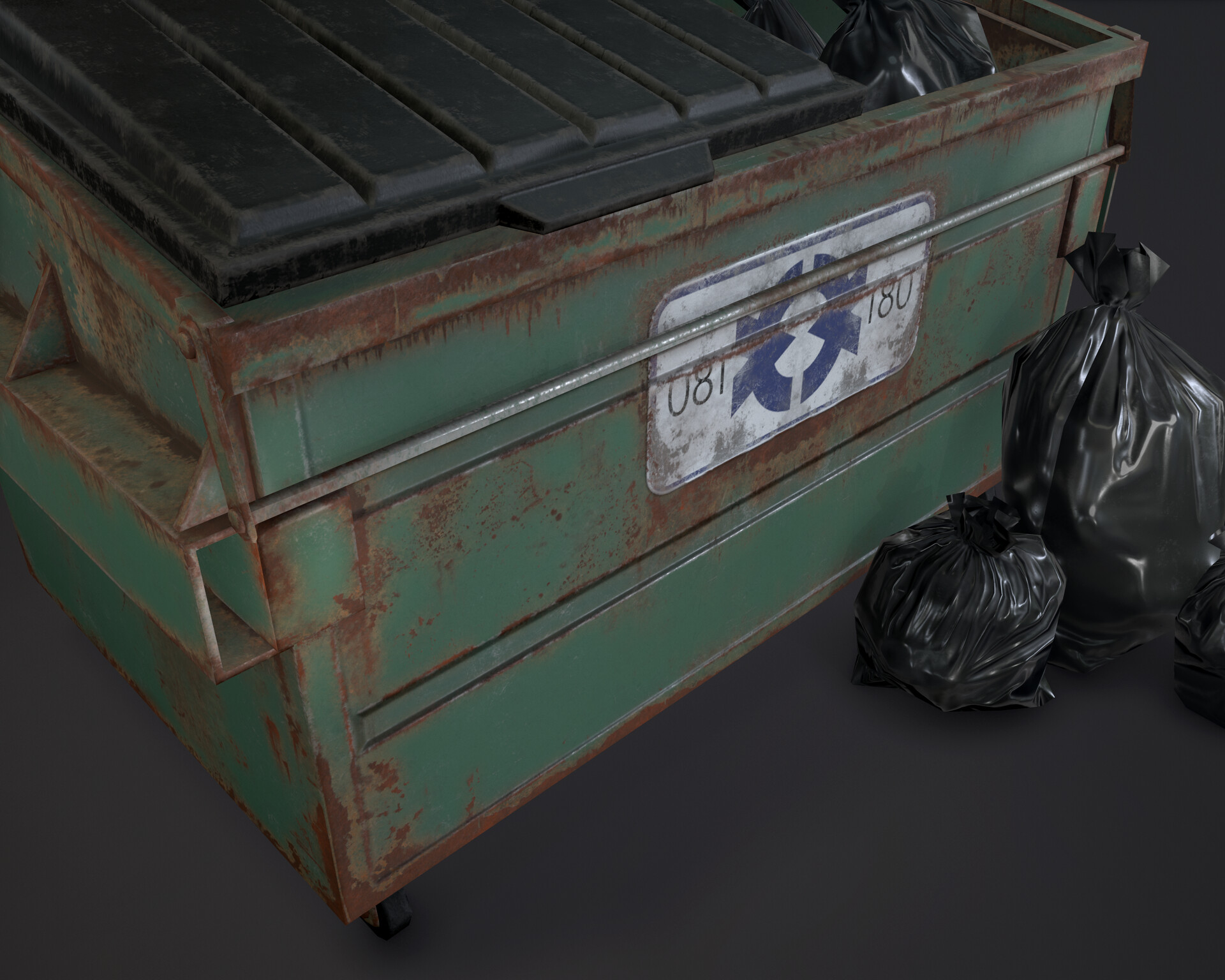 ArtStation - Waste container, game model