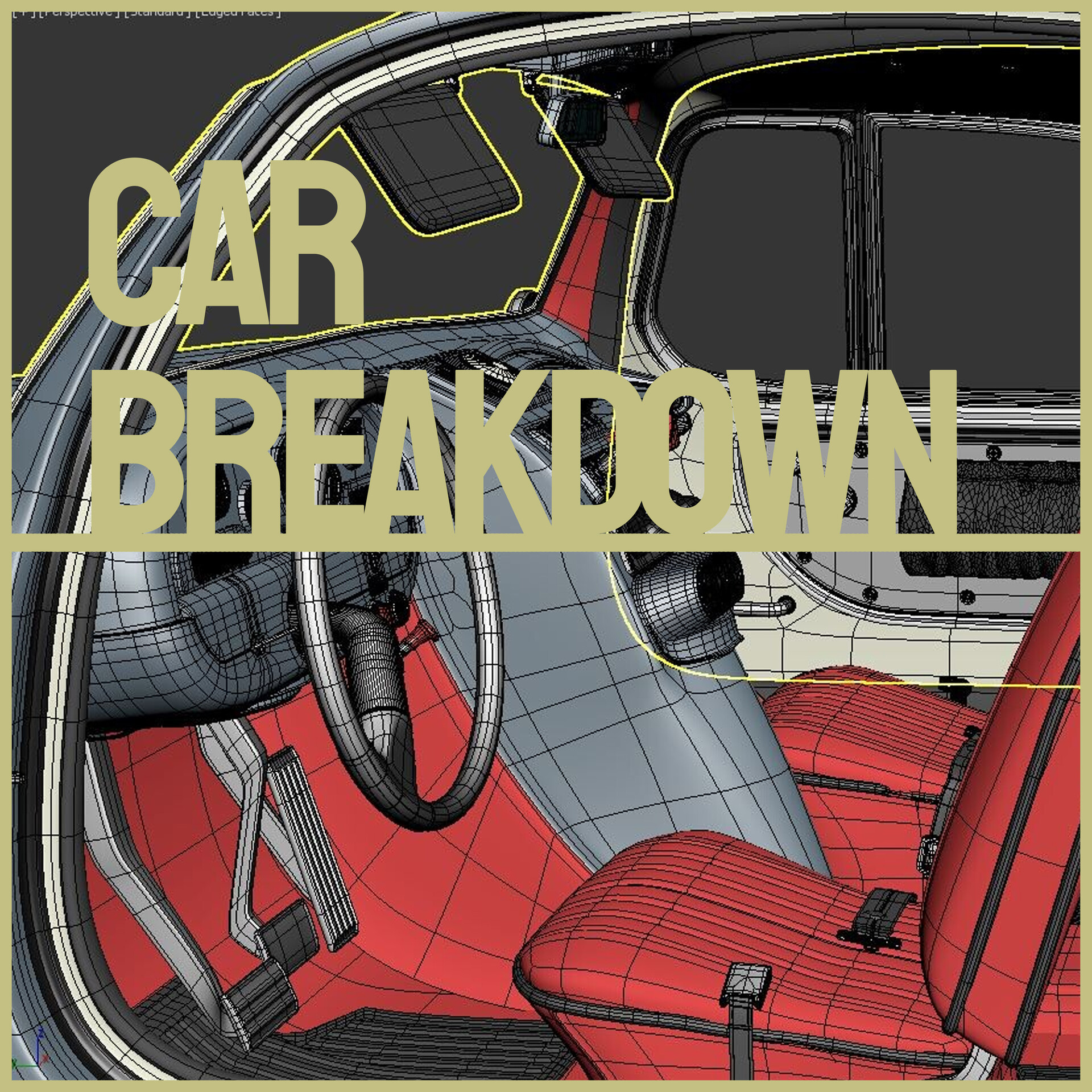 ArtStation - Vehicle_Wireframes educational purpose