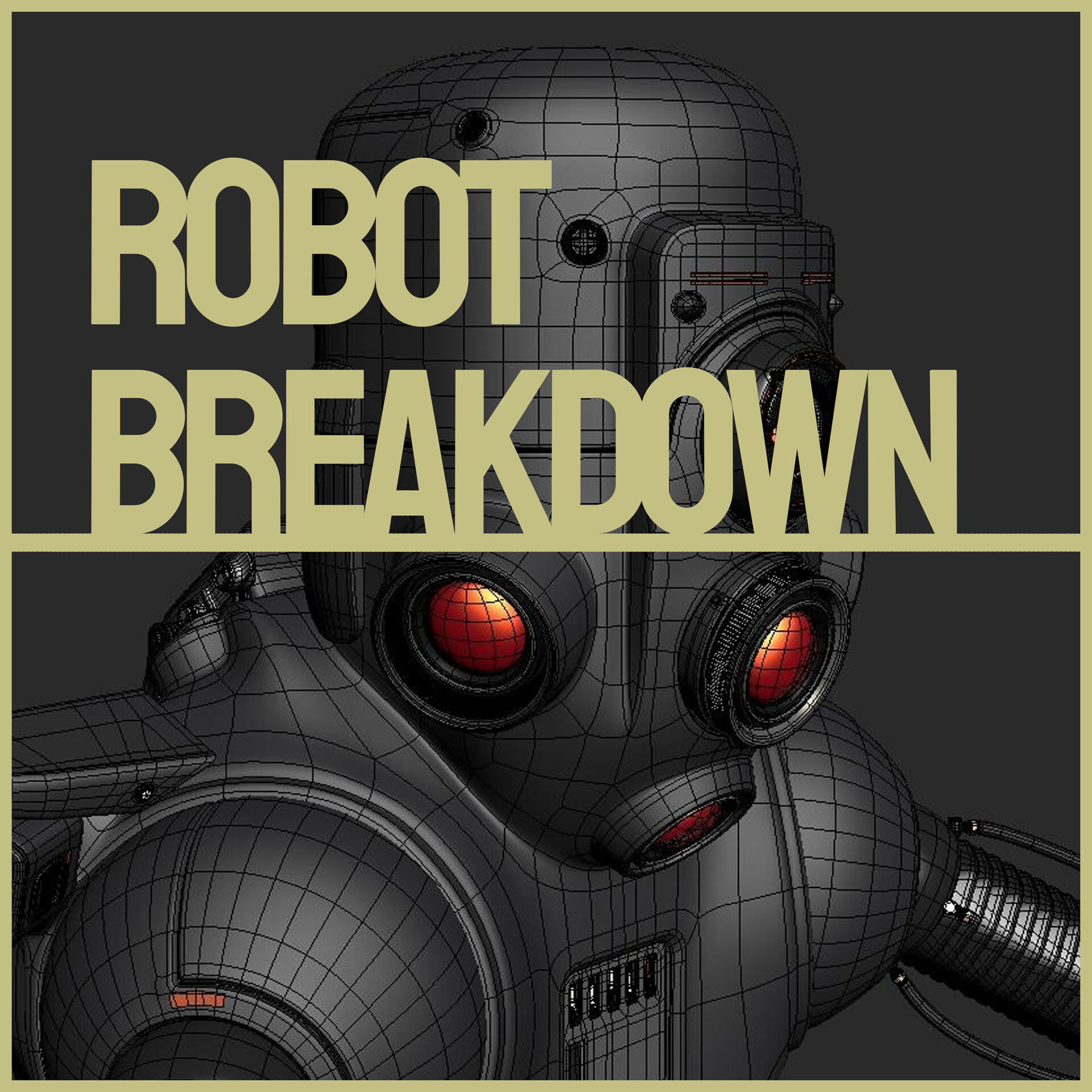 ArtStation - Wolfenstein: Youngblood - Robot - Wireframes