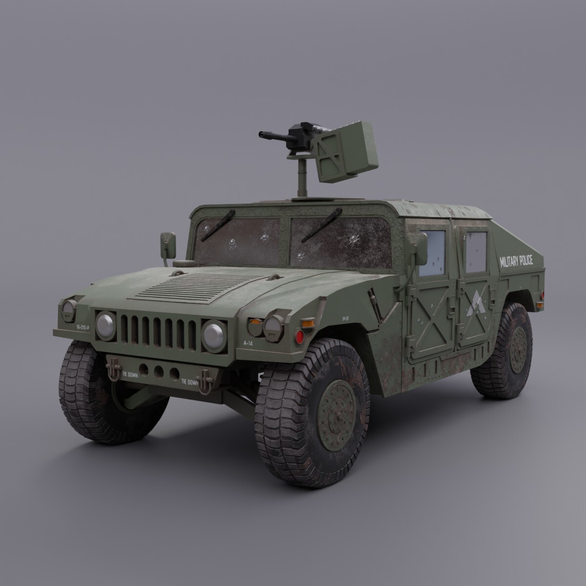 ArtStation - HUMVEE US Army Military Police