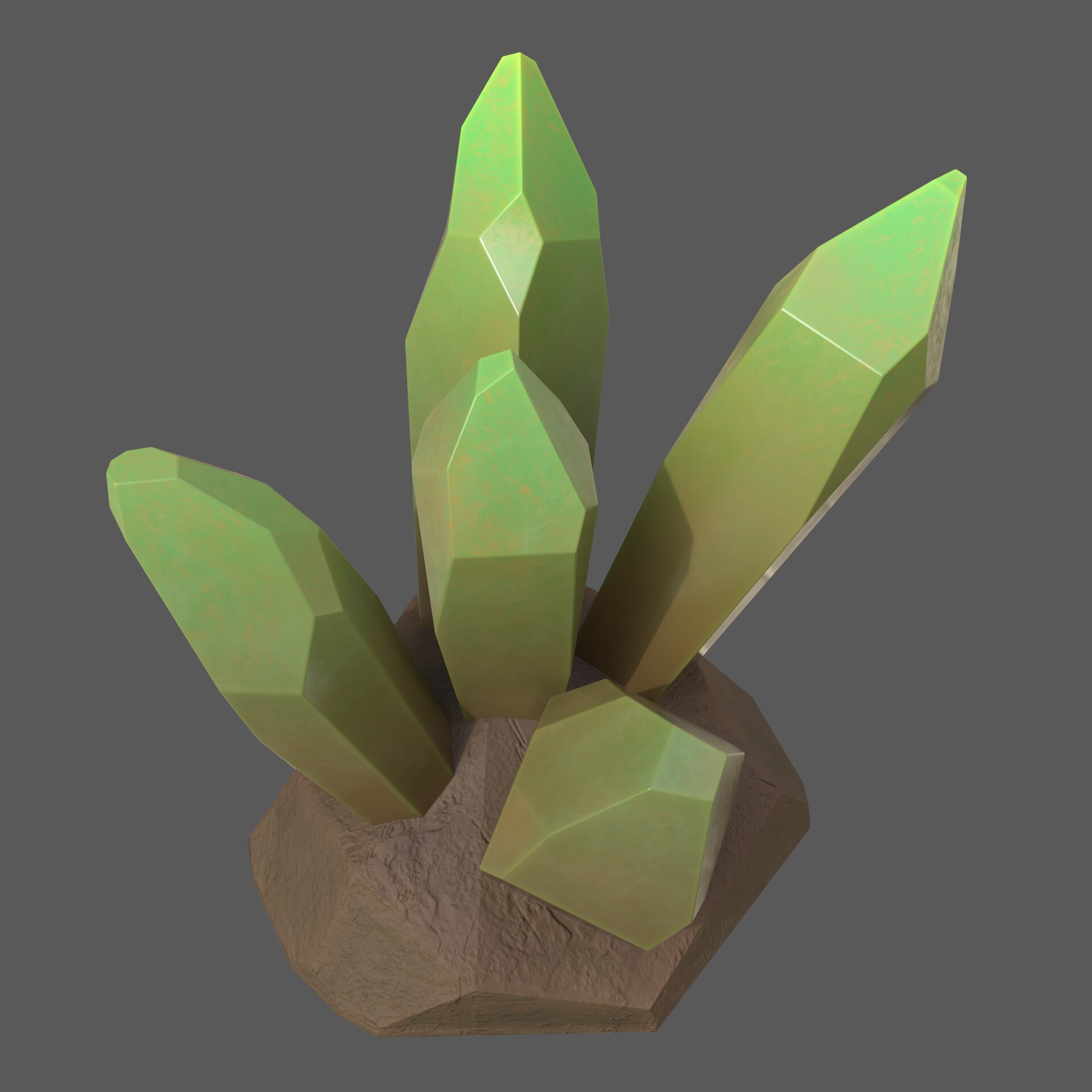 Boris Boiko - Low-poly Stylized Crystal Geode