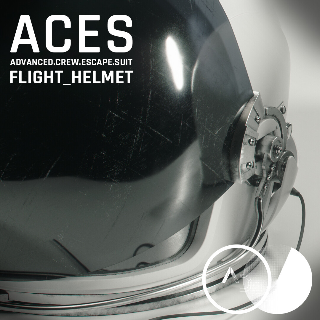 ArtStation - ACES Flight Helmet (Advanced Crew Escape Suit)