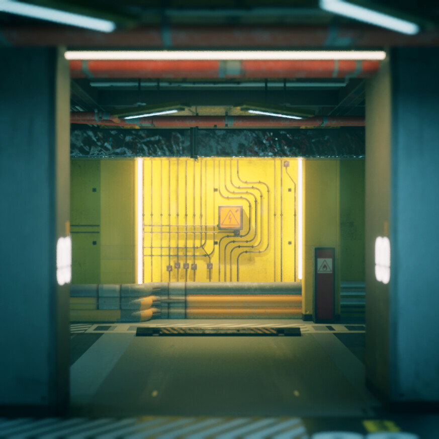 ArtStation - Cyberpunk Parking