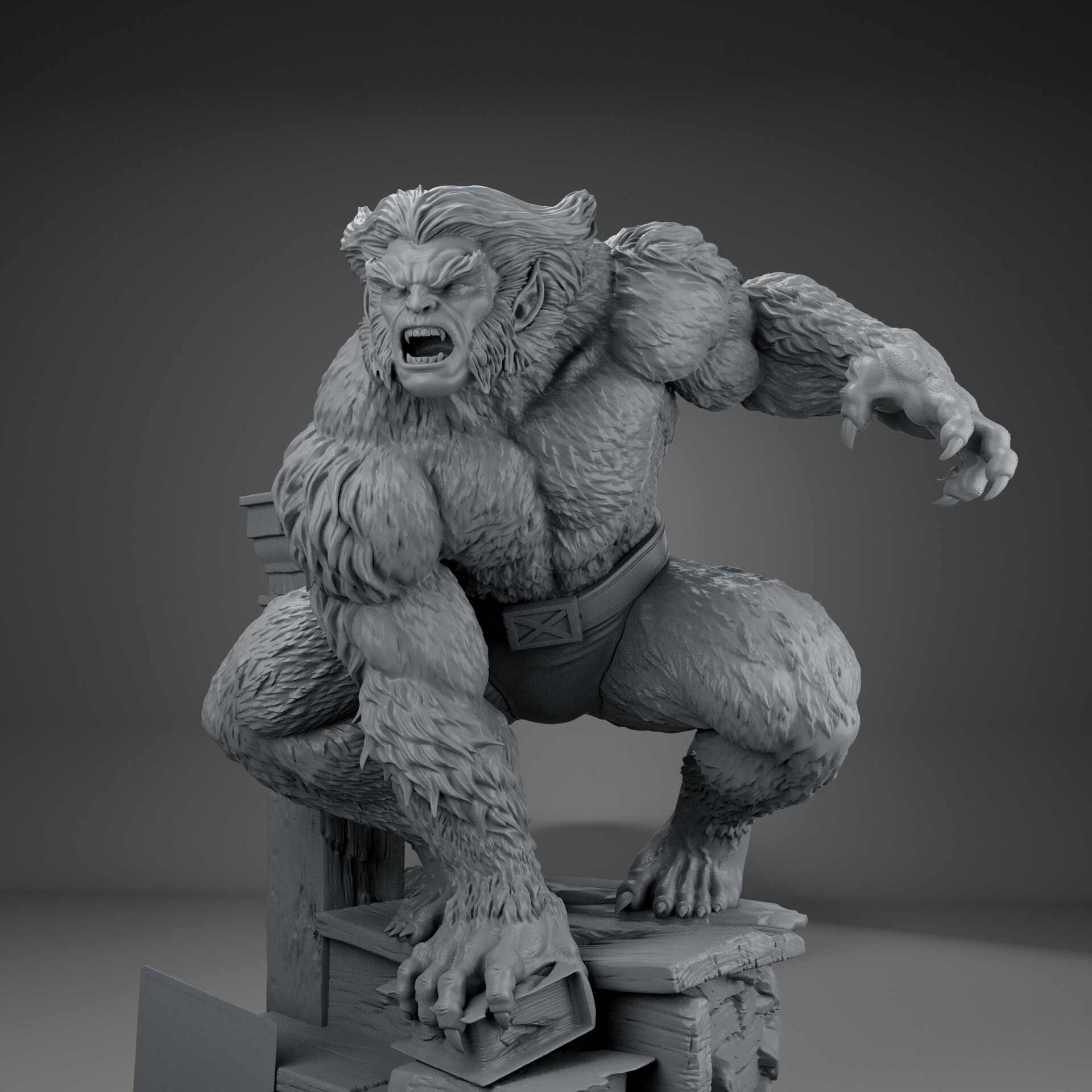 ArtStation - Beast 1/4 statue