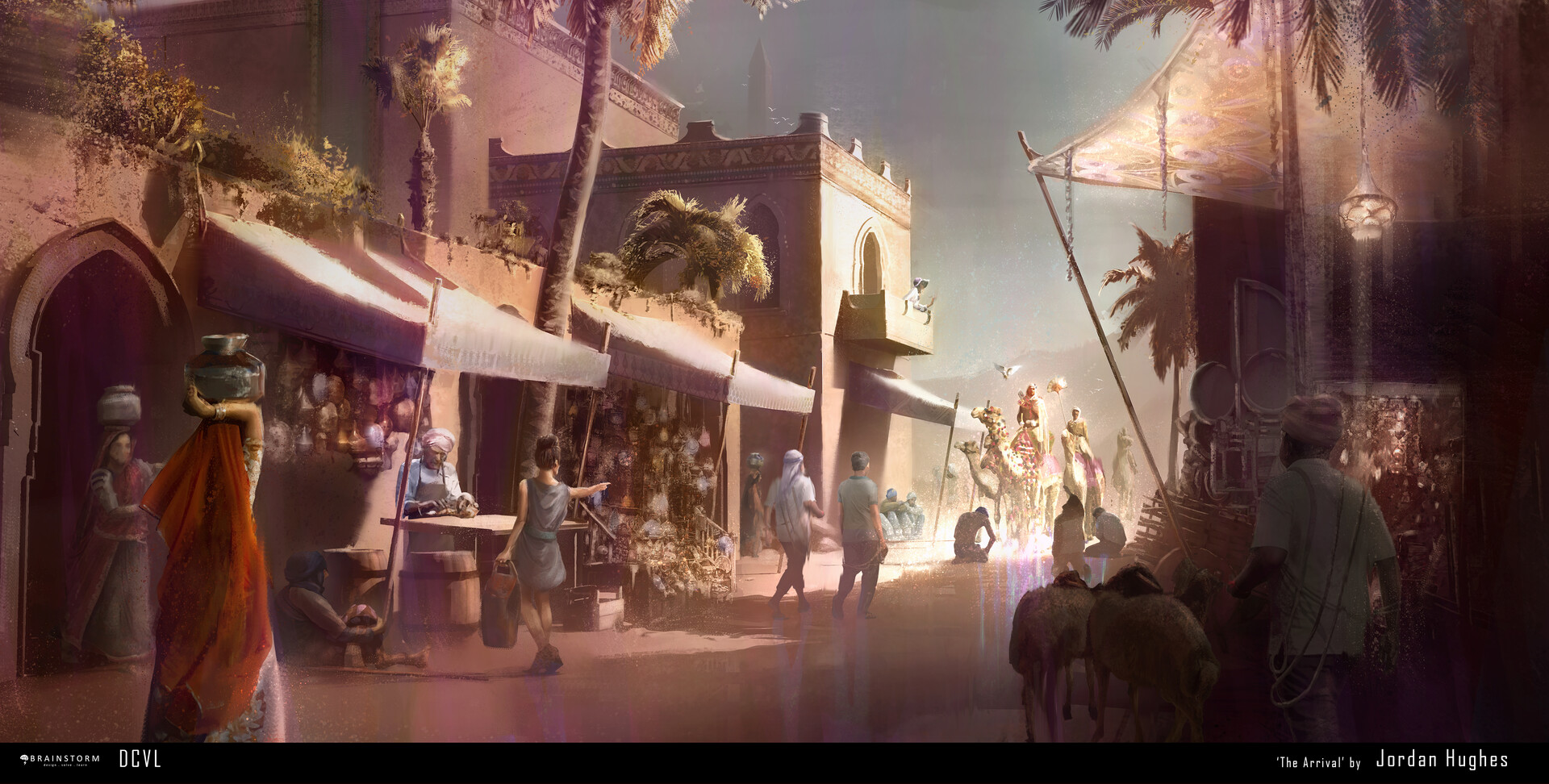 ArtStation - DCVL - Designing with Light - Studies and Market Scene