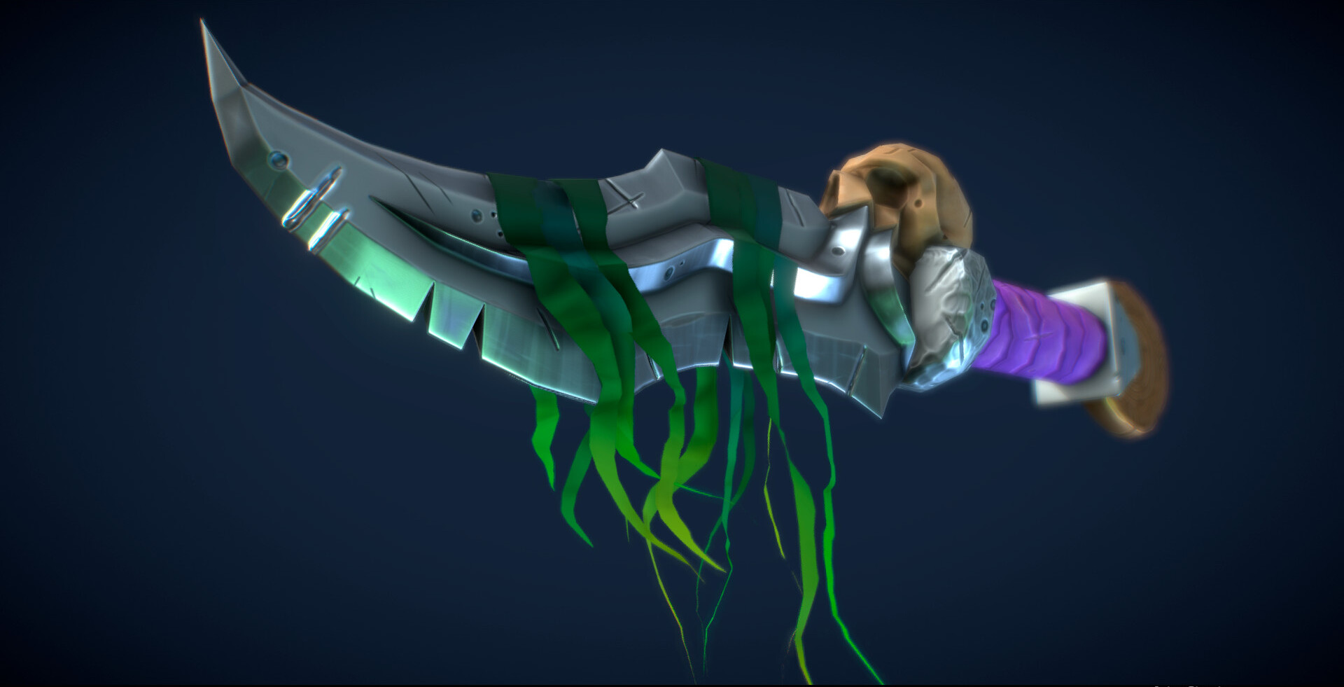 ArtStation - PBR Hand Painted Pirate Dagger