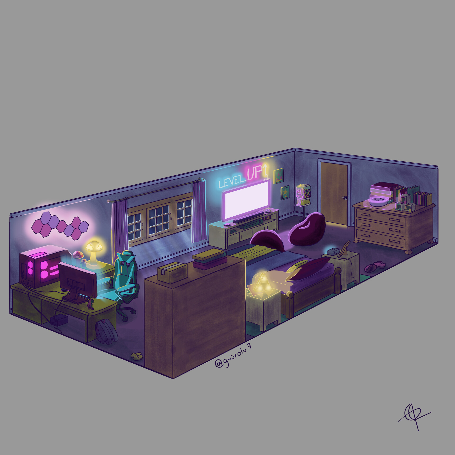 ArtStation - Gamer room