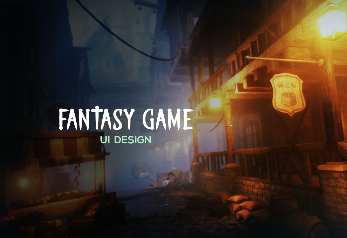 ArtStation - Fantasy RPG UI Design - HUD