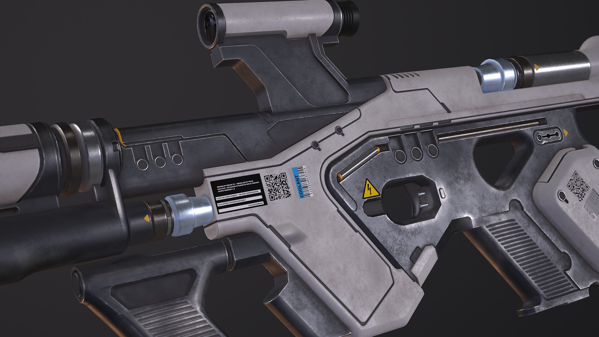 ArtStation - Advanced Rifle 3D Model - Game Ready