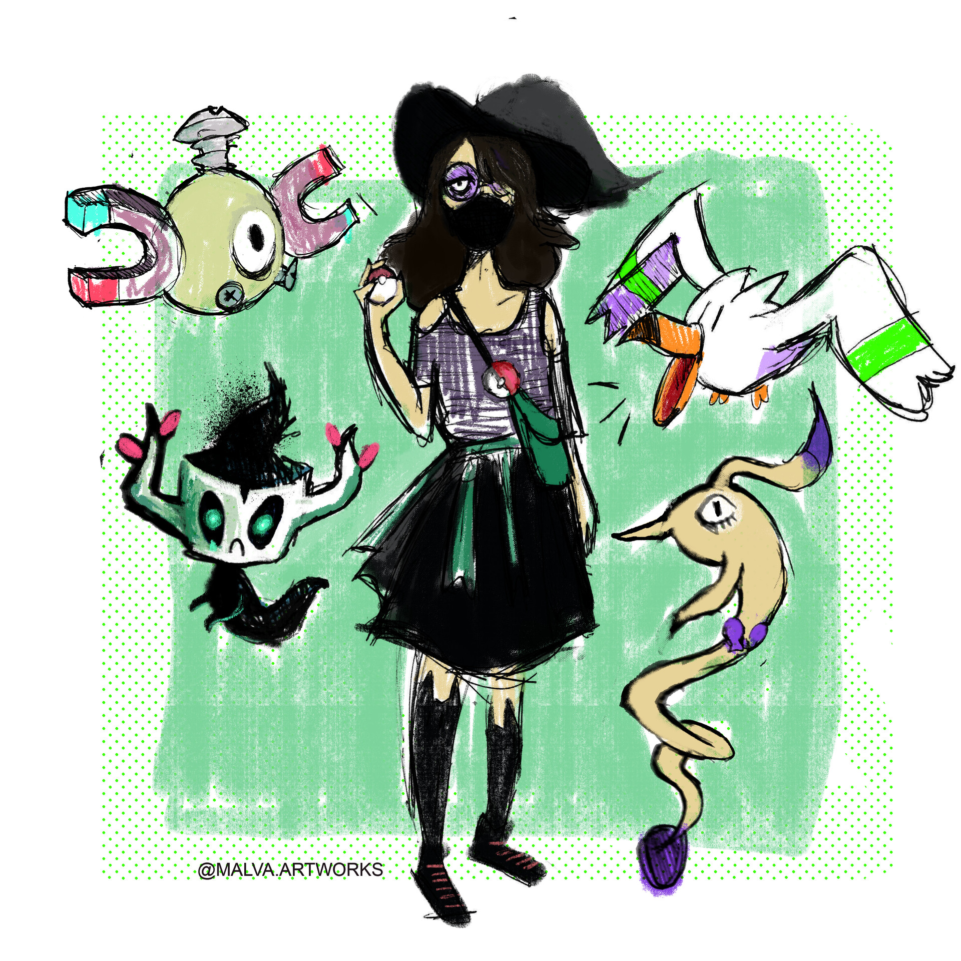 ArtStation - shiny pokemon team