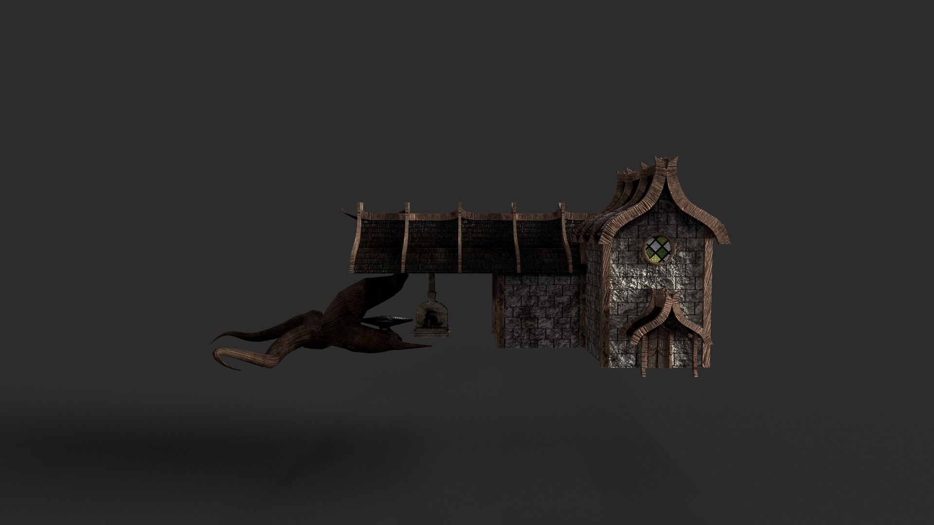 ArtStation - Low Poly Smithy