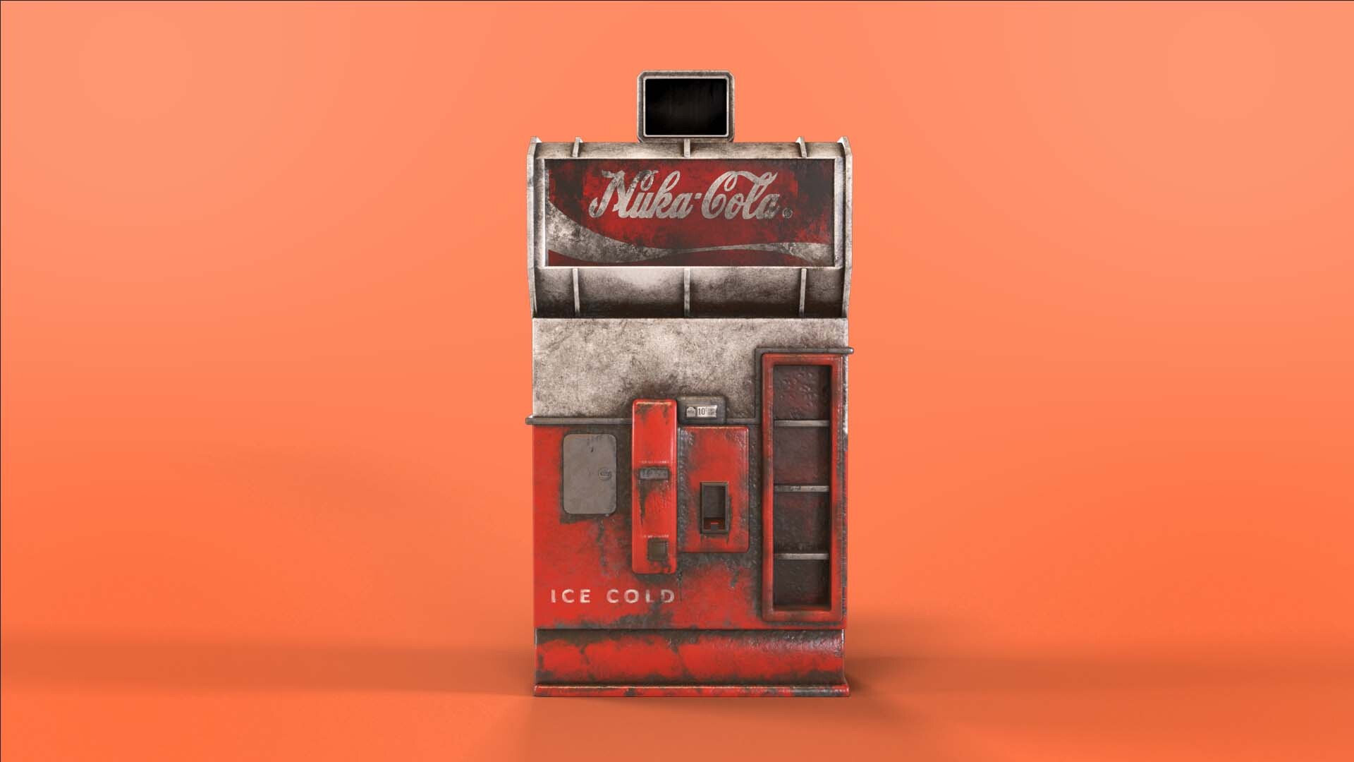 ArtStation - Nuka Cola Vending Machine (Fallout 3)