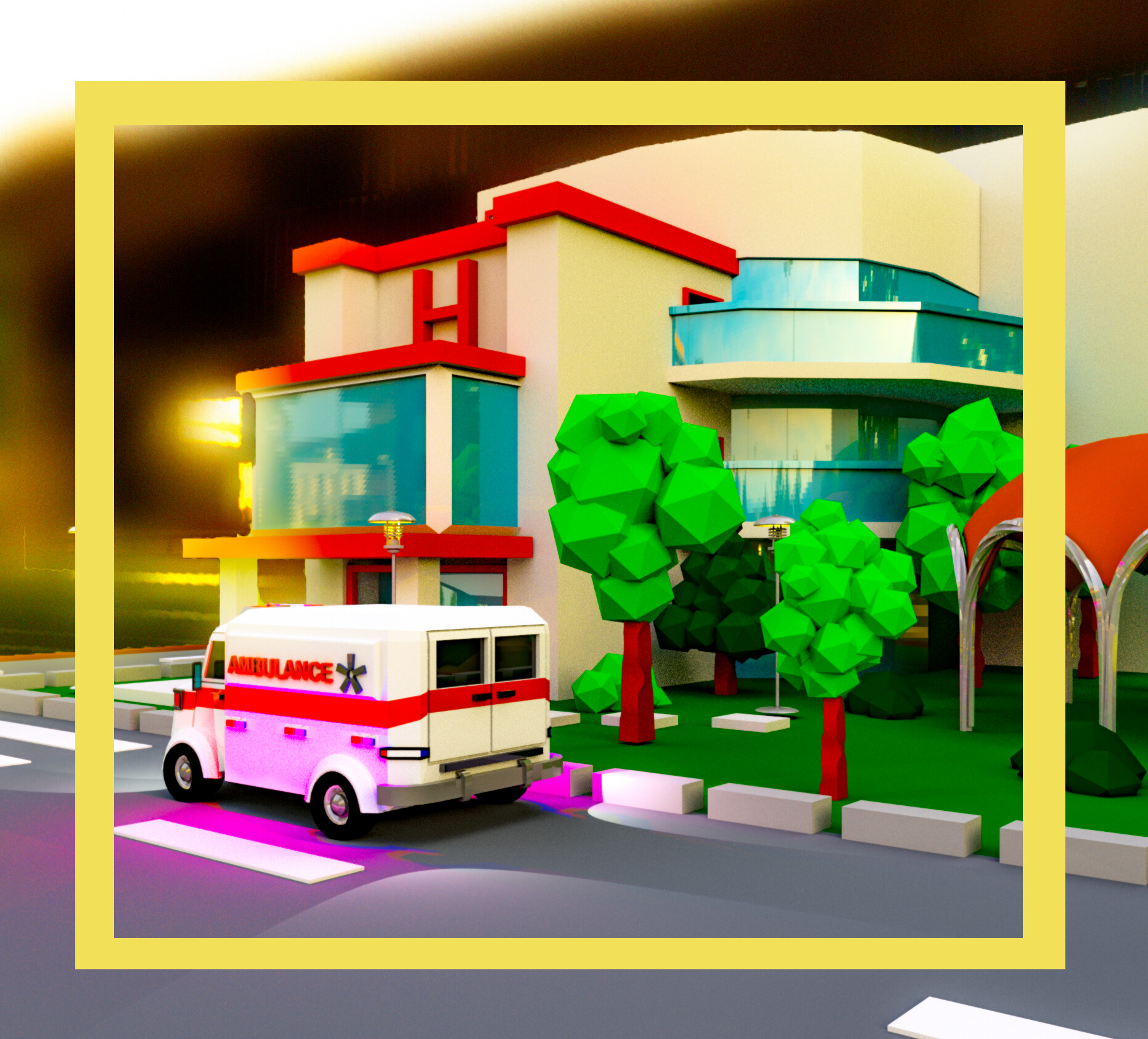 ArtStation - 3d Hospital