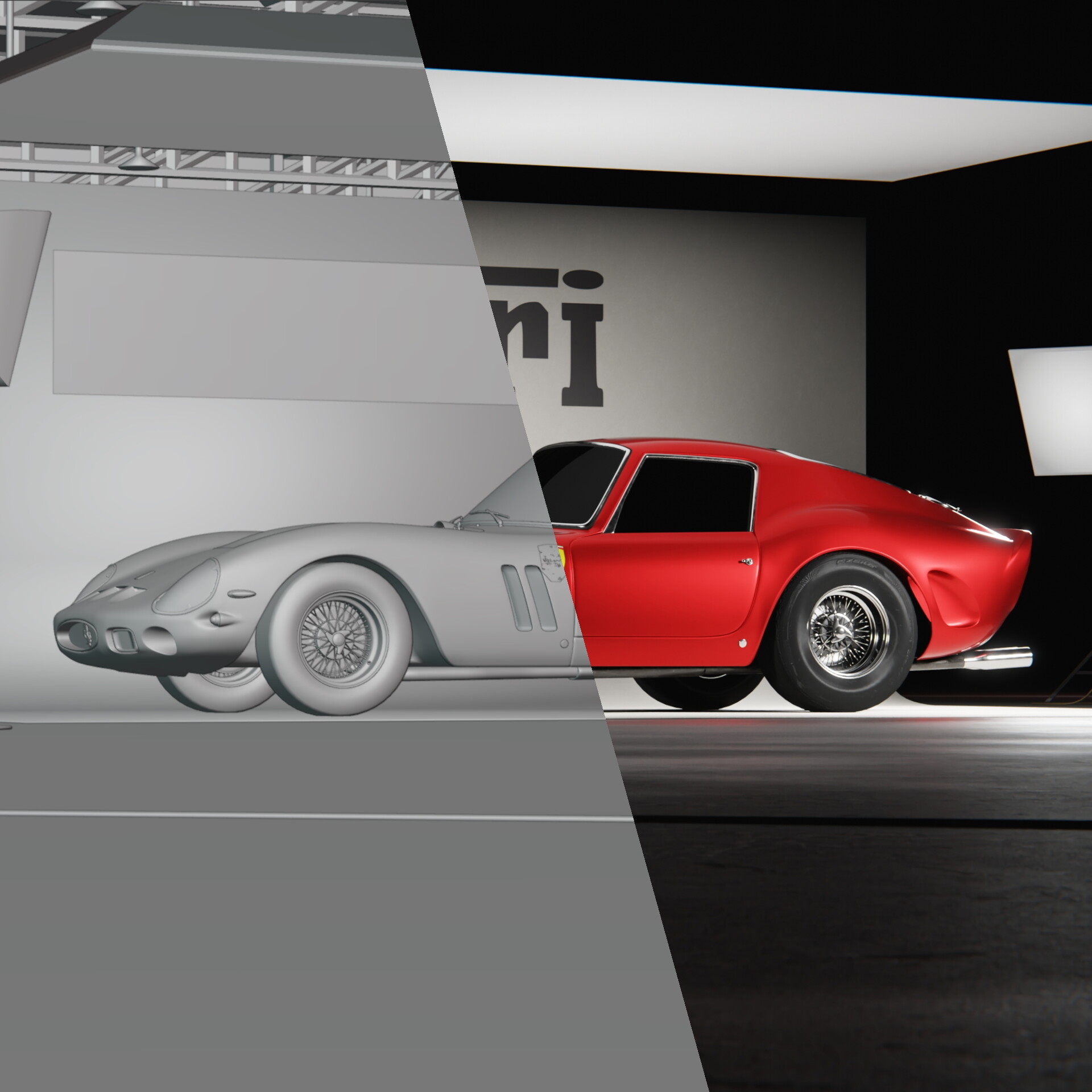 ArtStation - Ferrari 250 GTO 1963 - Side Views