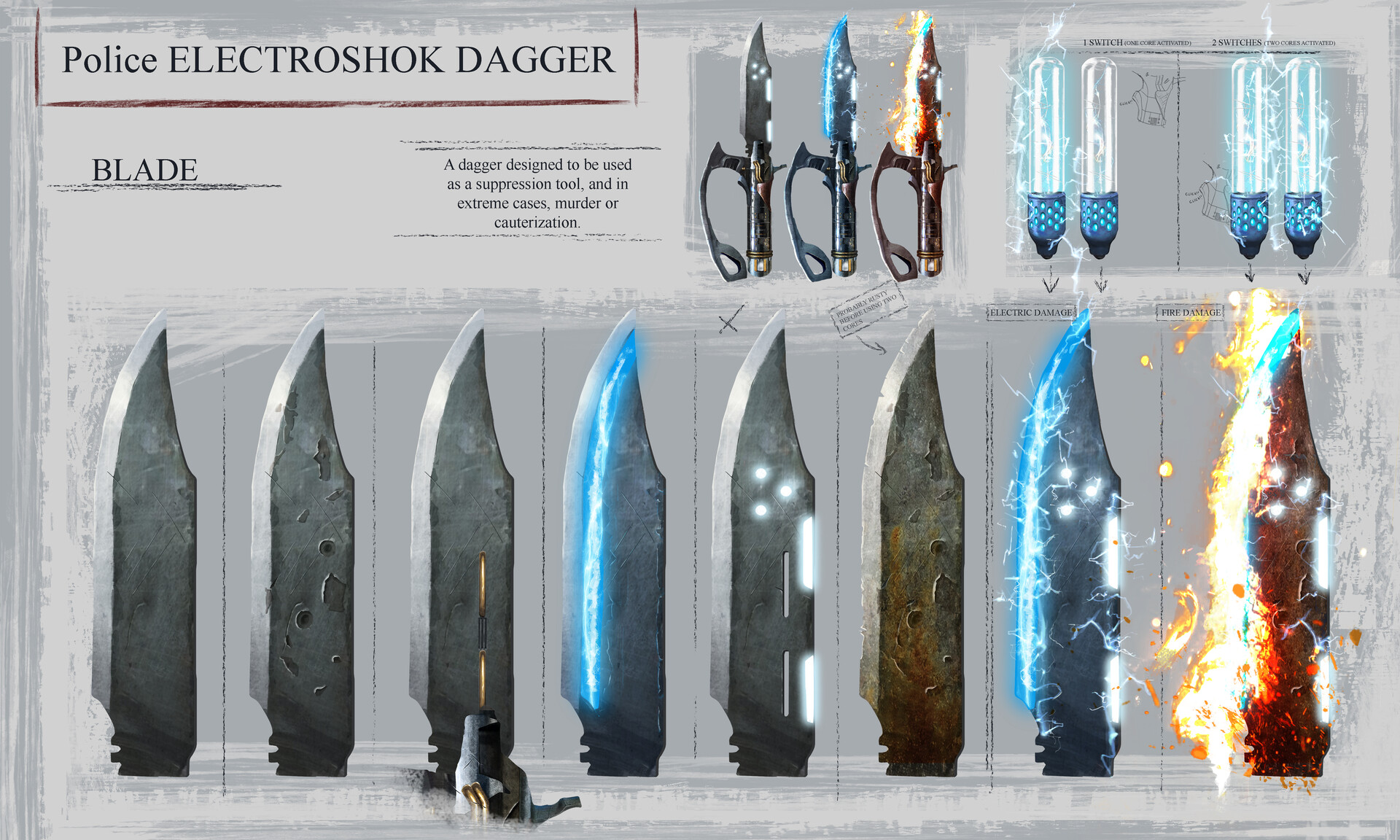 ArtStation - Police Electroshock Dagger