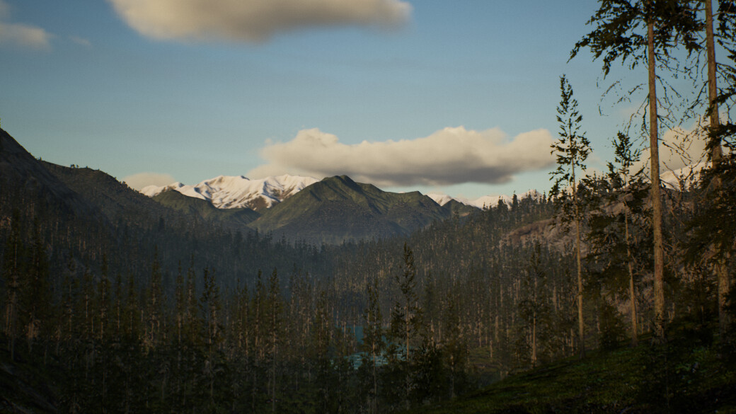 ArtStation - Mountain Scene