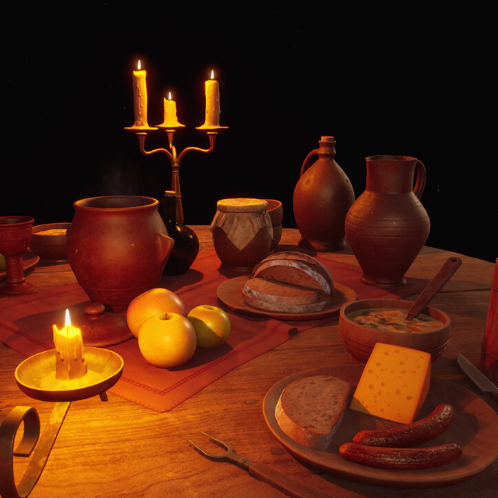 ArtStation - Medieval Tableware