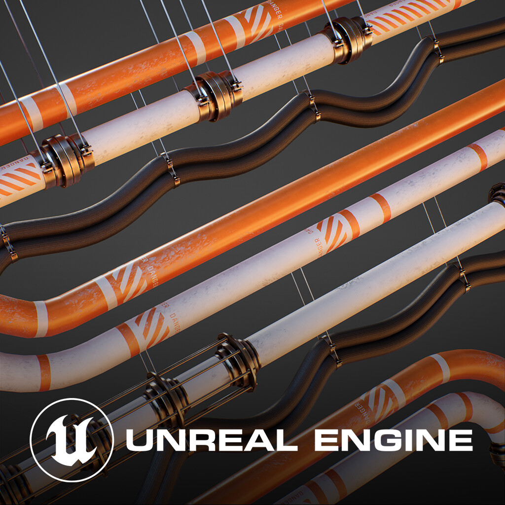 ArtStation - ECHO | Sci-Fi Modular Pipe Kit