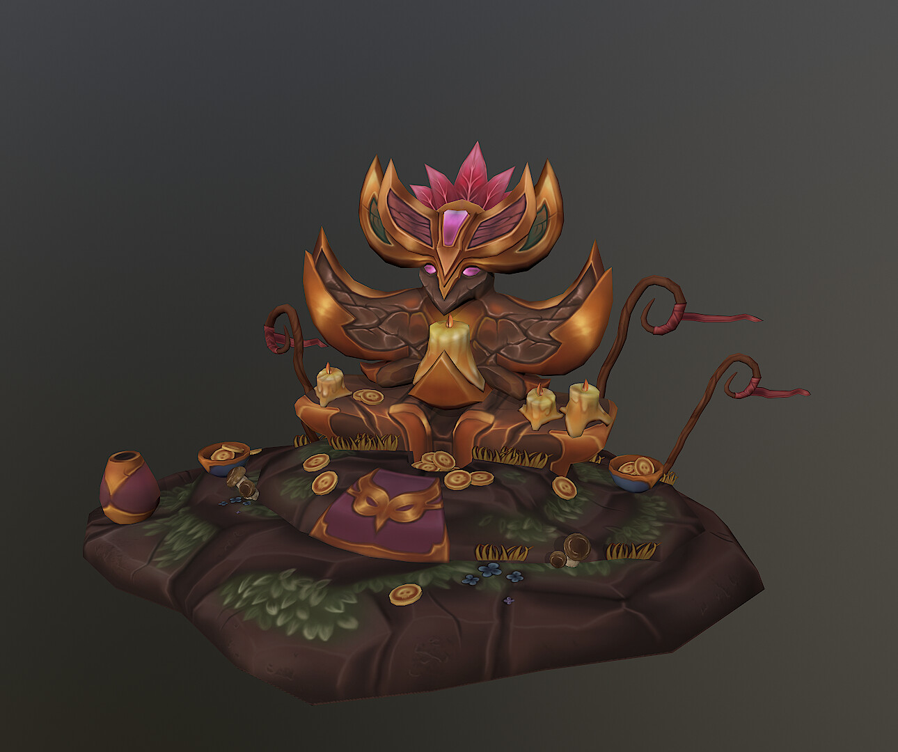 ArtStation - Traditional bird statue