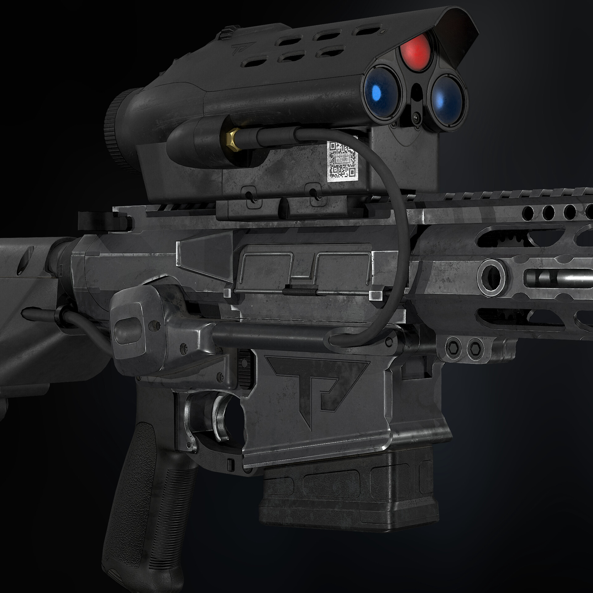 ArtStation - Sniper rifle Tracking Point Mi 8