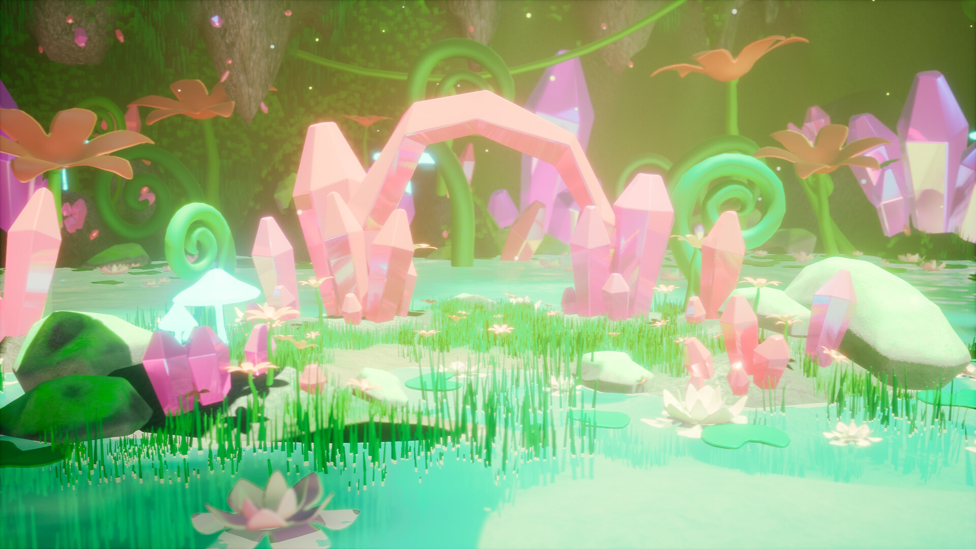 ArtStation - "Crystal Cave" environments