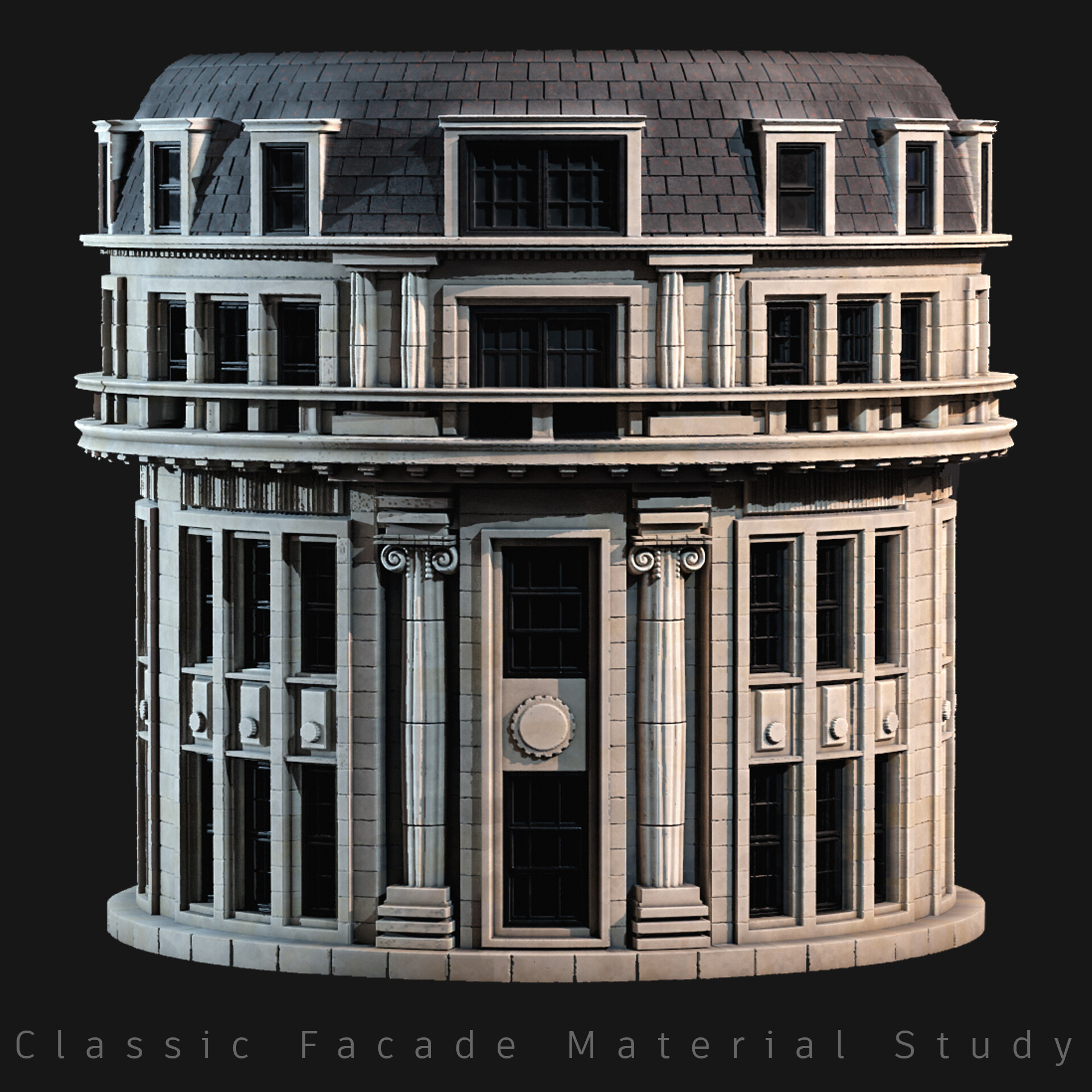 ArtStation - Classic Facade Material Study