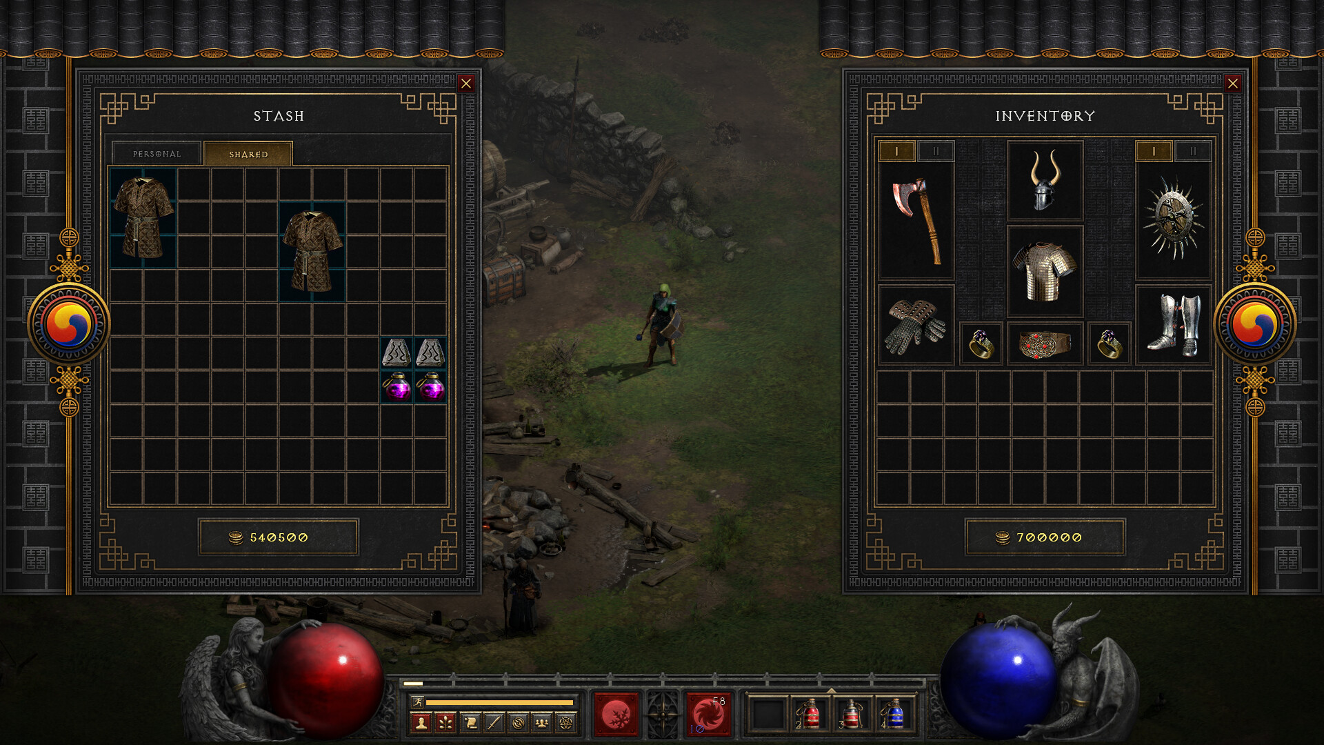 ArtStation - DIABLO 2 Resurrected - Korean Style UI redisign