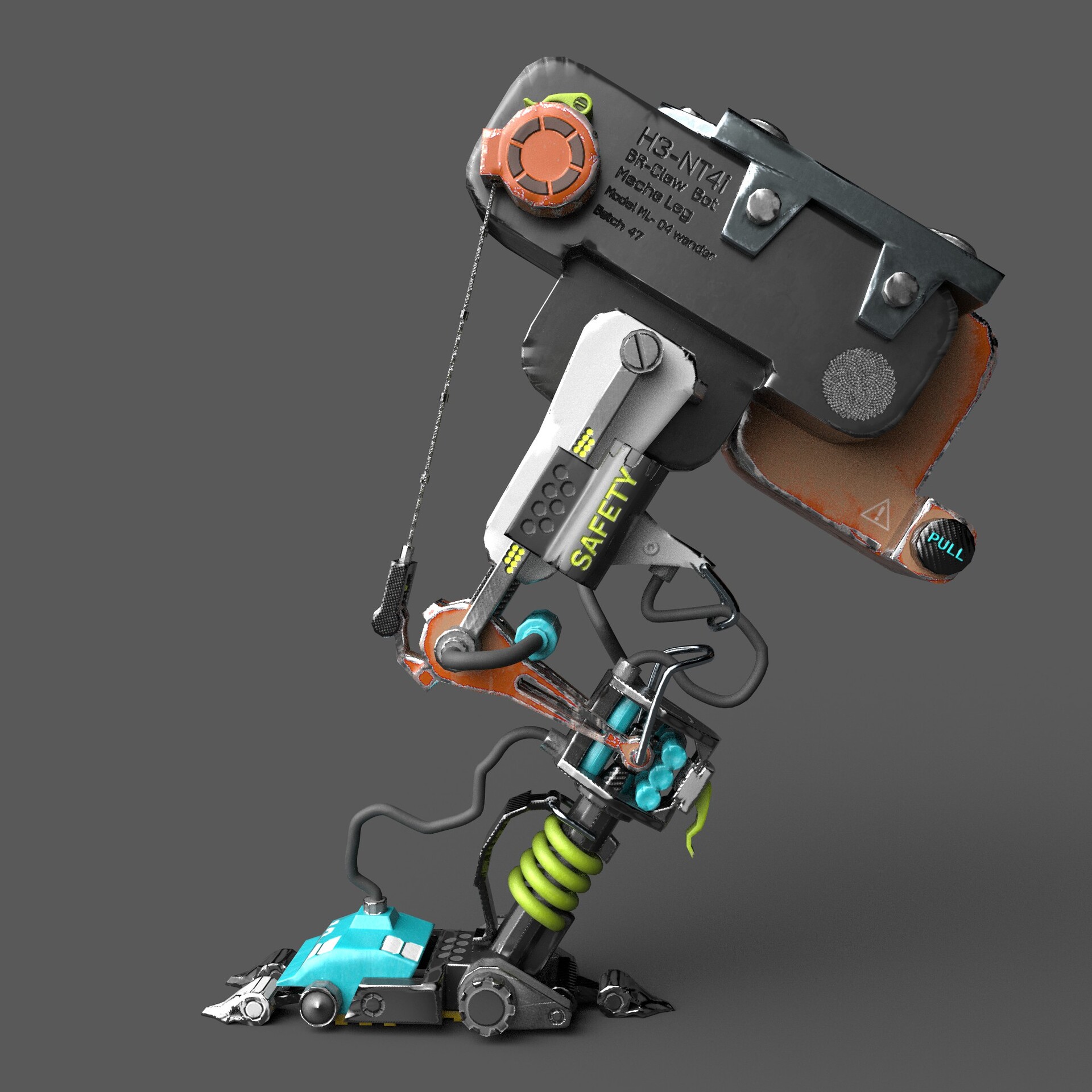ArtStation - H3-NT4i Mechatronic Leg