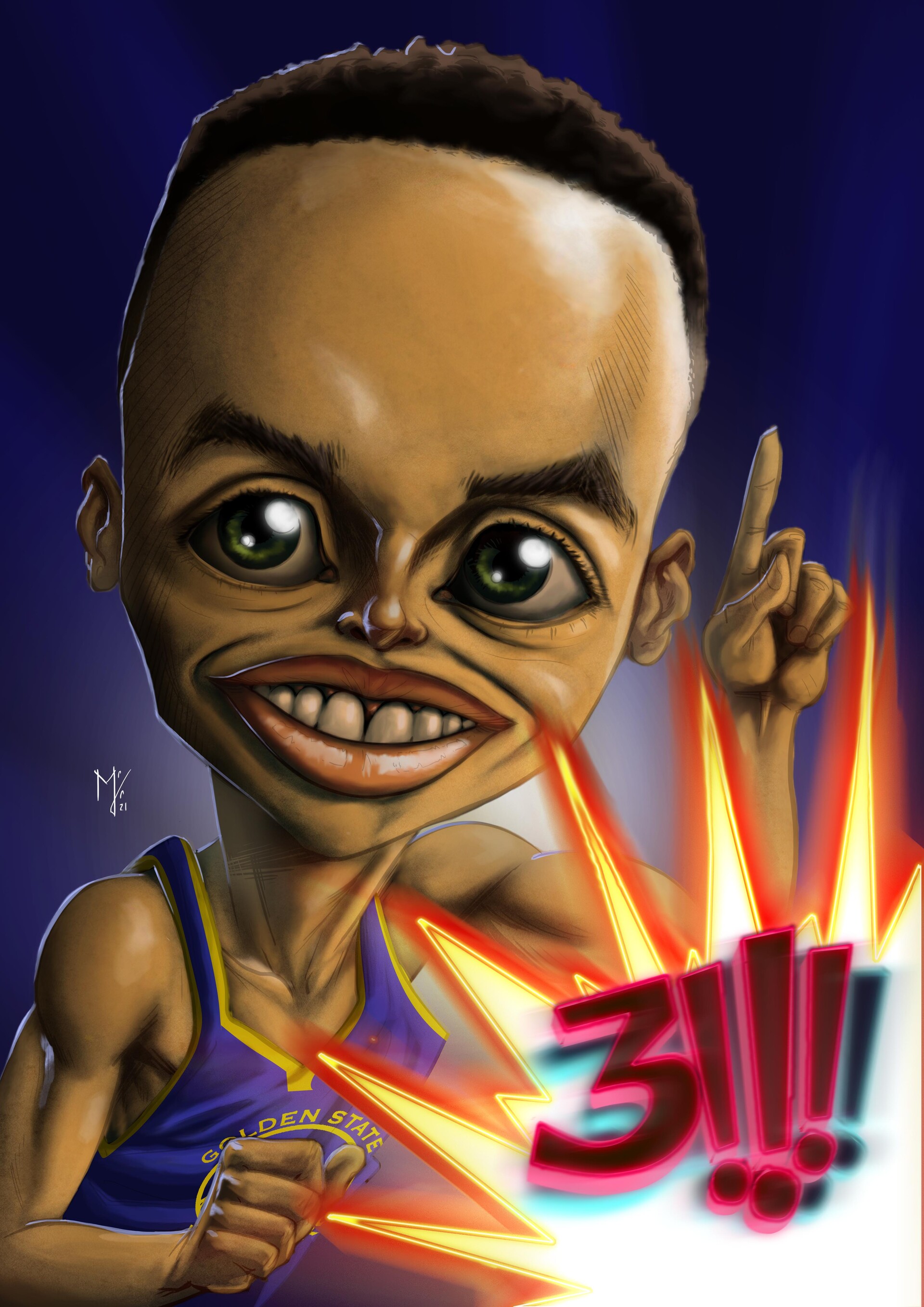 ArtStation - Stephen Curry - Caricature