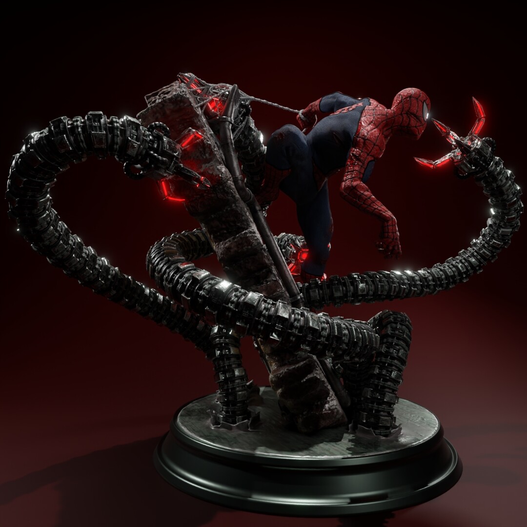 ArtStation - Spider-Man vs DocOc collectible
