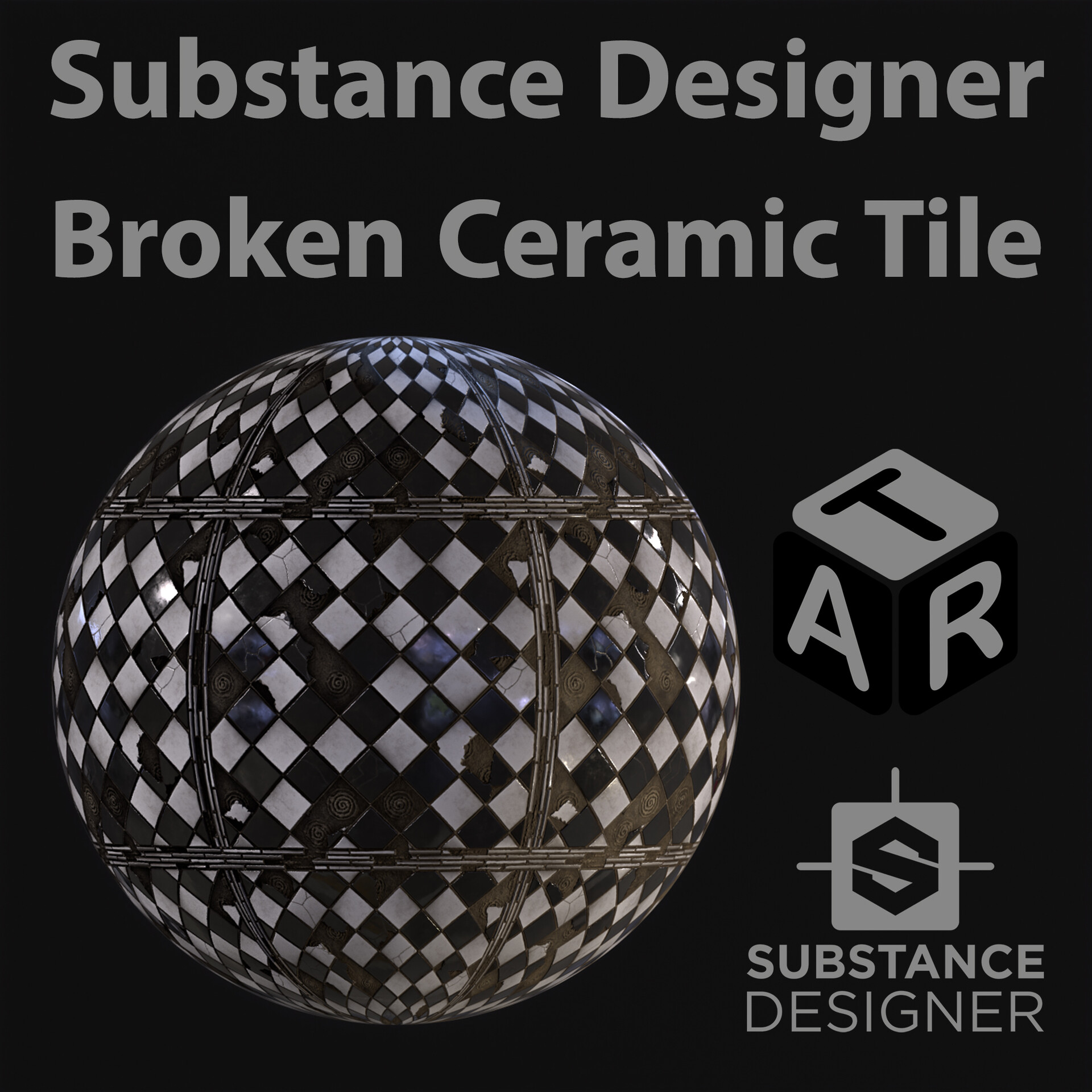 ArtStation - Broken Ceramic Tile