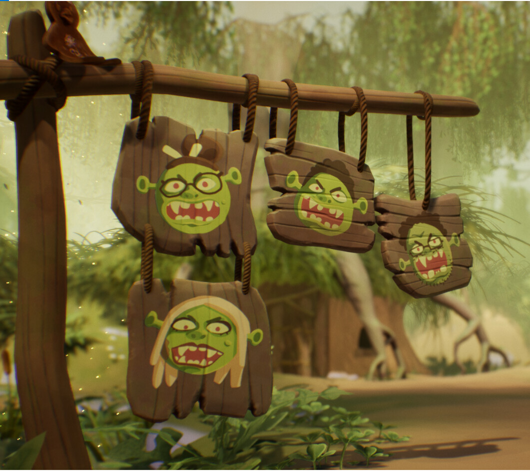 ArtStation - Stylized Shrek's Swamp FanArt