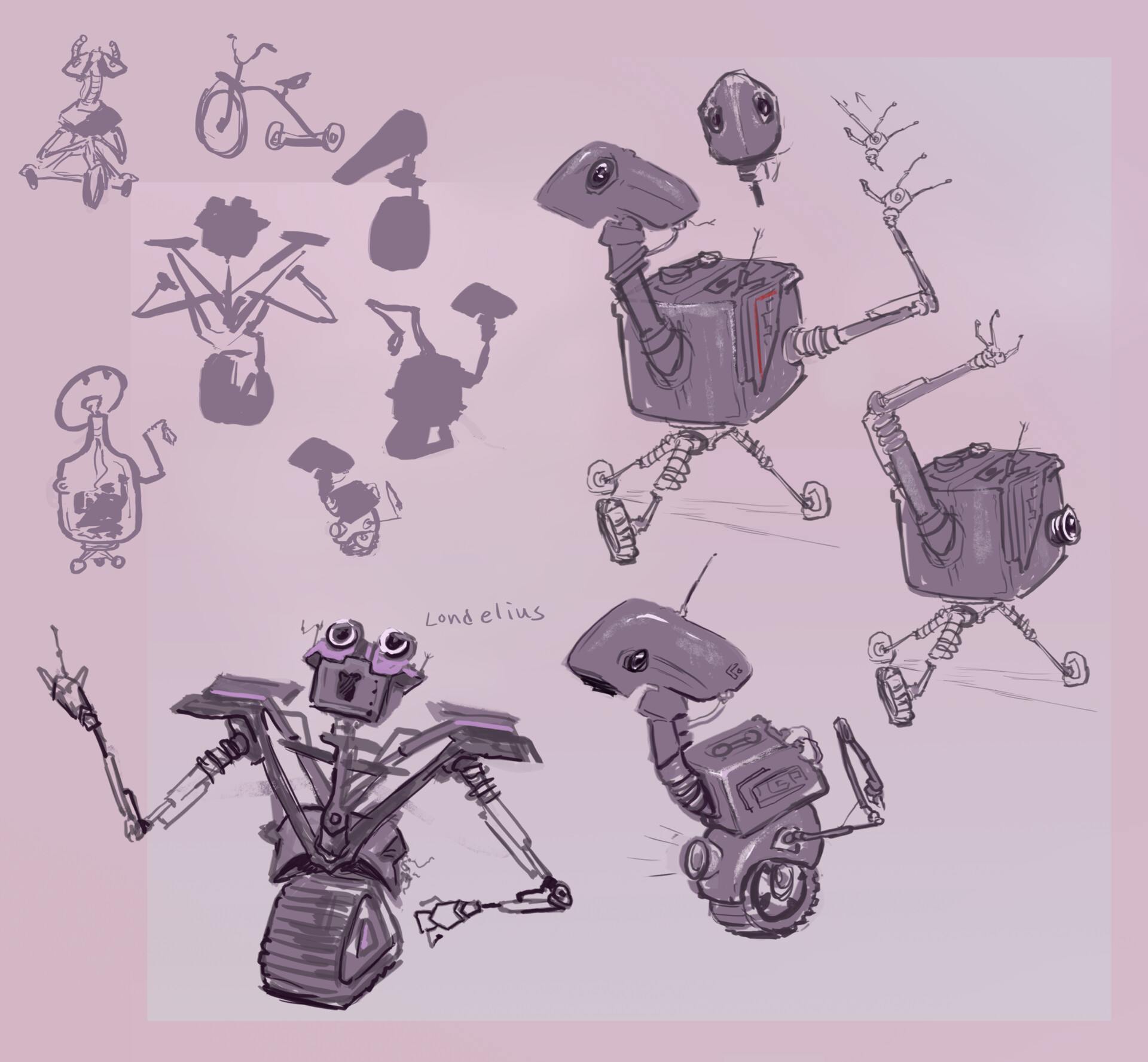 ArtStation - Londelous -- "Spaceman in Space" Early Concept Art