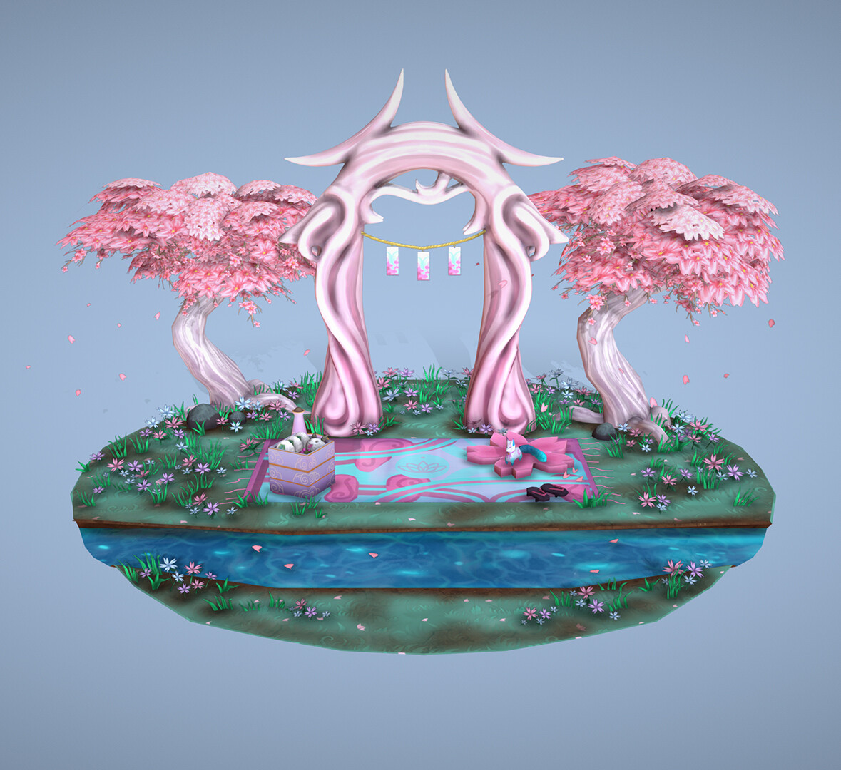 Tabby Renee Phillips - Spirit Blossom Picnic Environment (CGMA)