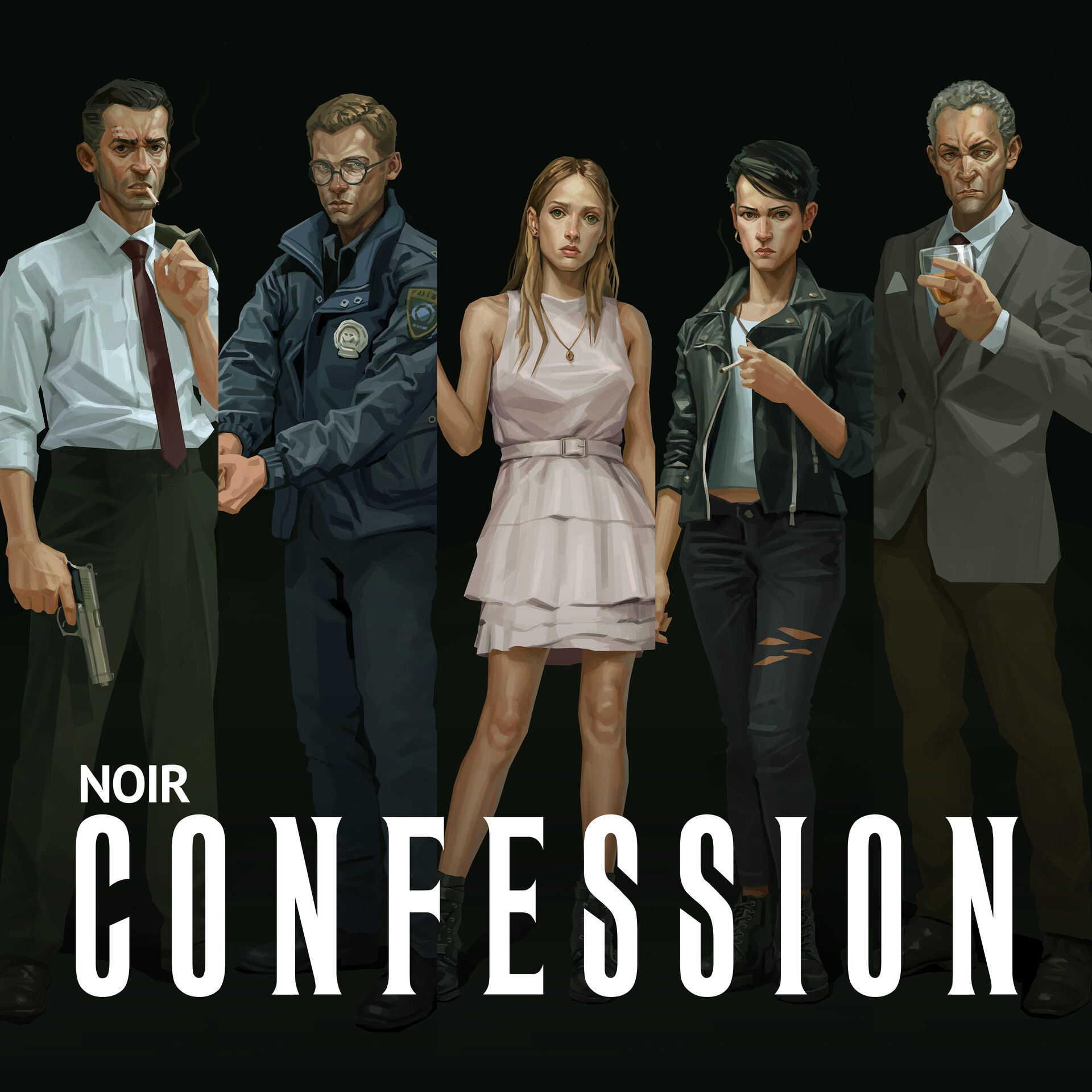 ArtStation - NOIR CONFESSION - 1 Issue | Character Design for Graphic Novel