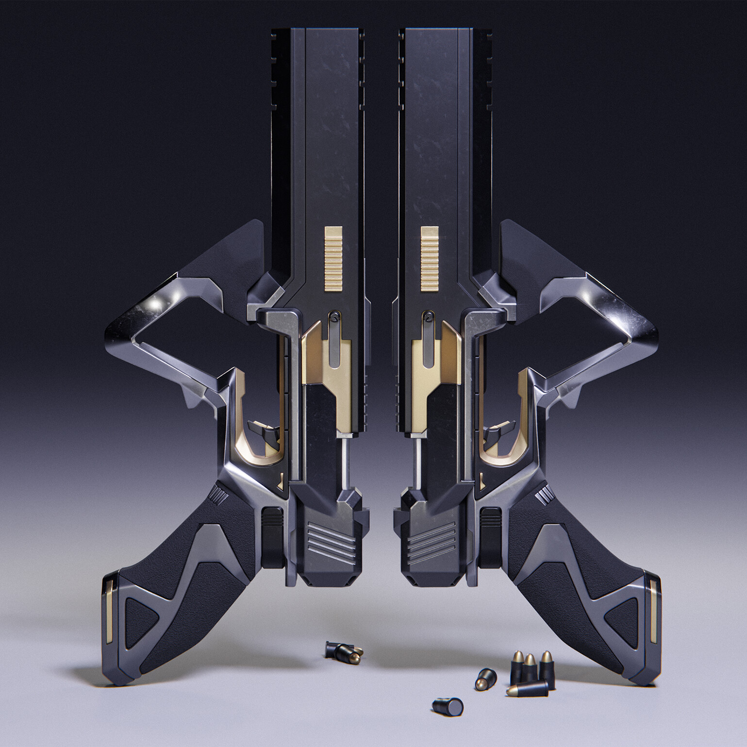 ArtStation - Hard Surface Gun Concept and Render