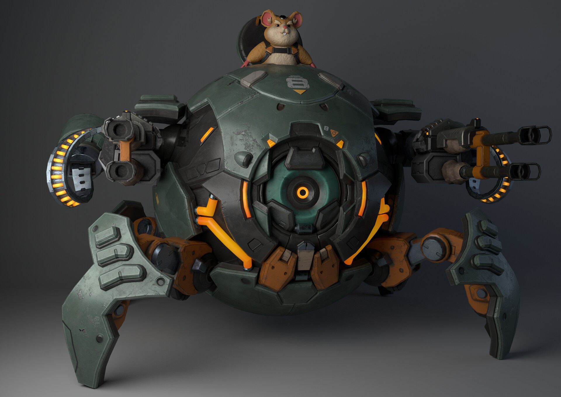 ArtStation - Overwatch - WreckingBall / 2021
