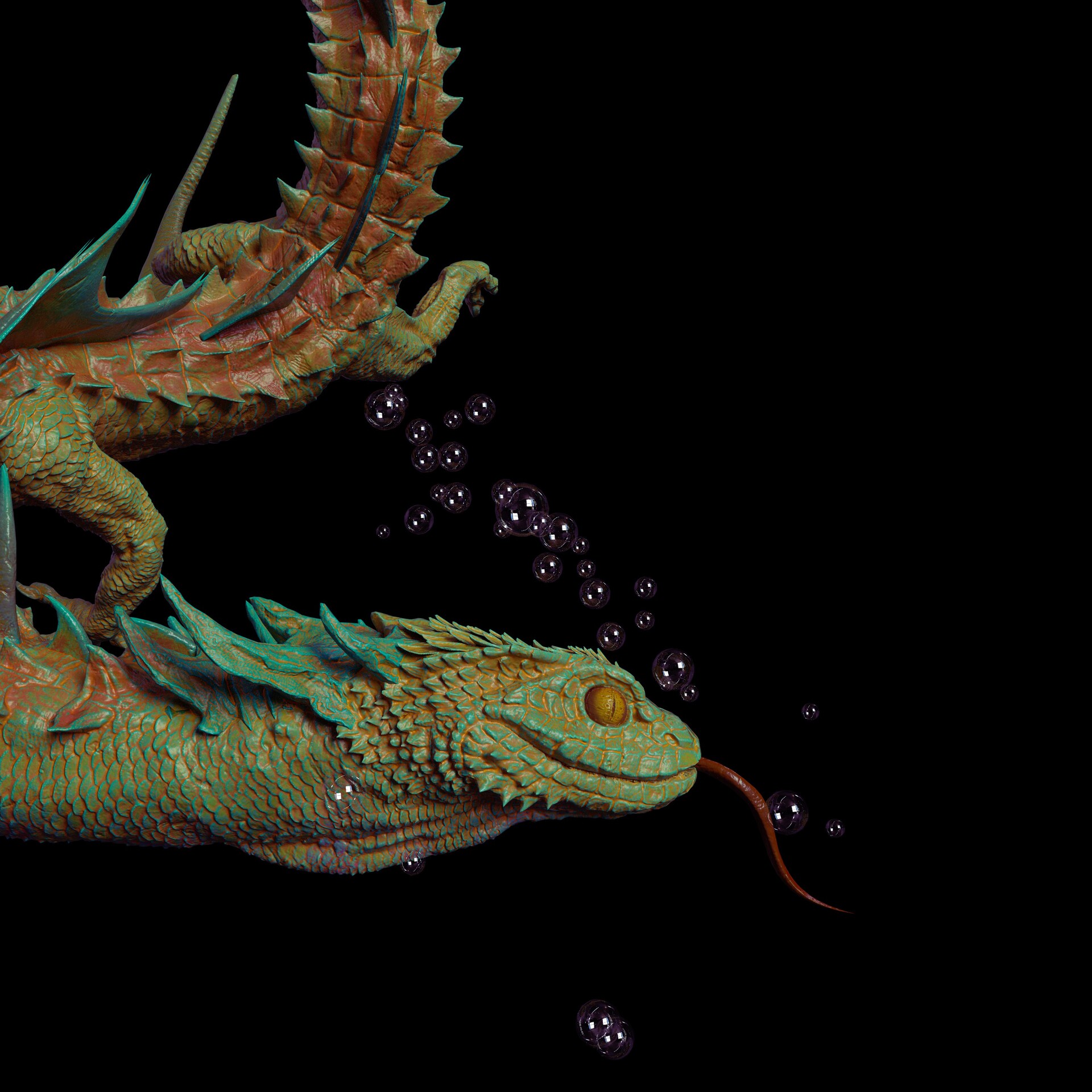 ArtStation - Sea dragon texture